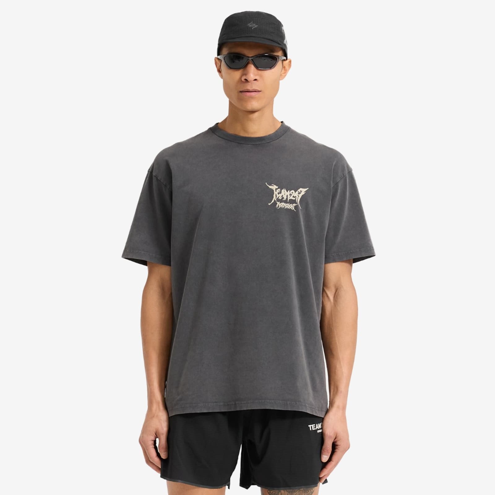 END. x Represent 247 Oversized T-Shirt Washed Grey | END. (US)