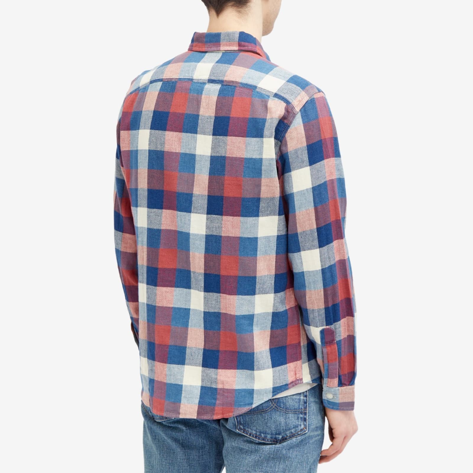 RRL Lee Western Check Shirt Red & Indigo | END. (JP)