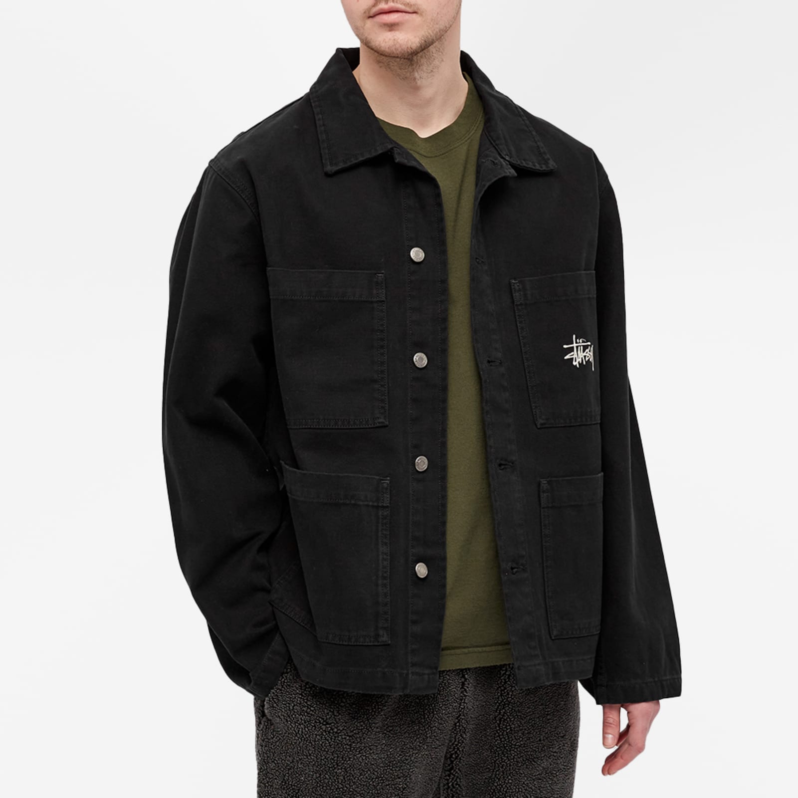 Stussy Canvas Chore Jacket Black | END. (AR)