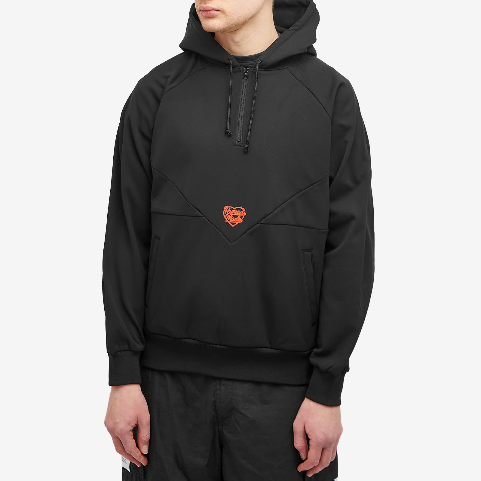 Human Made Half Zip Hoodie Black | END. (US)