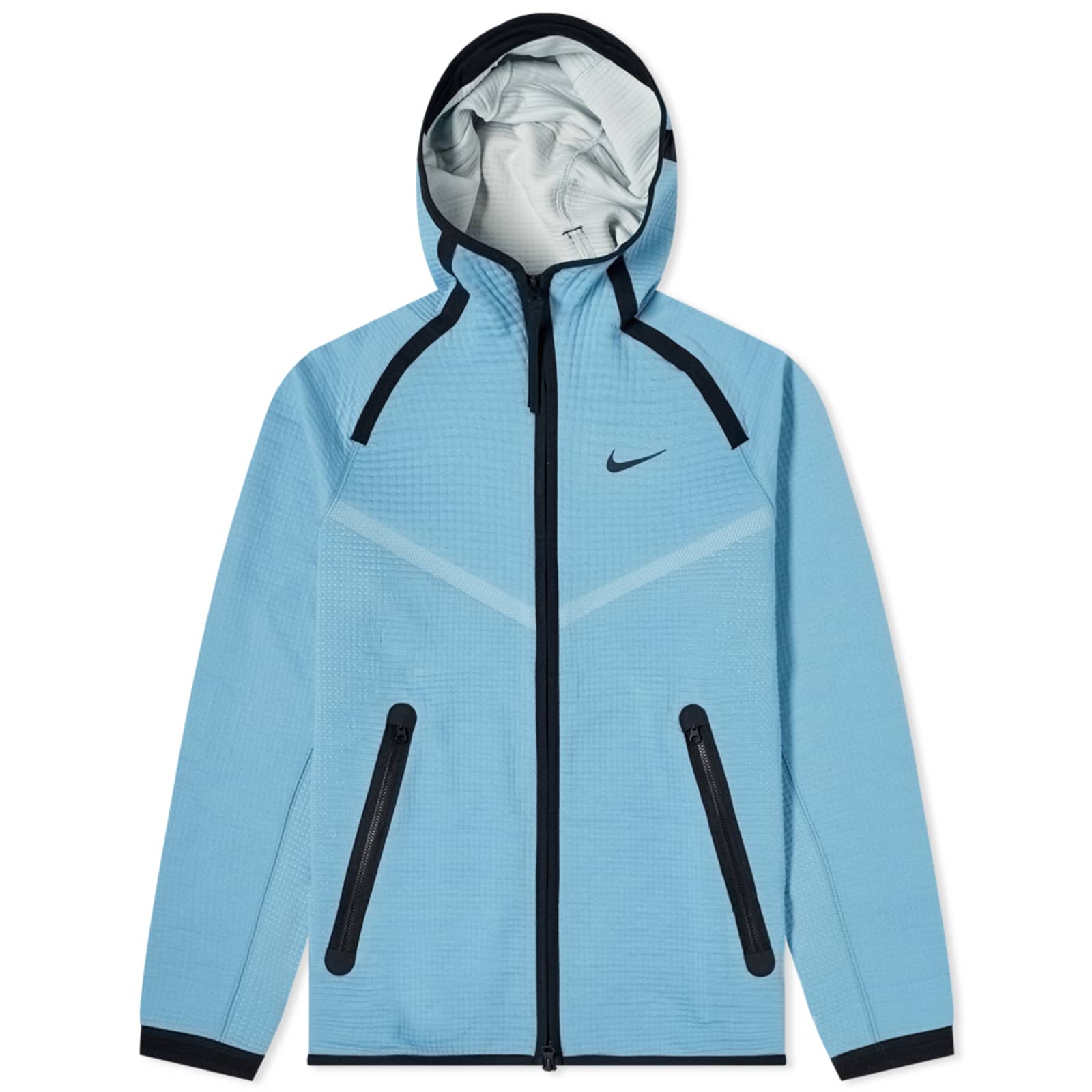 Nike Tech Pack Windrunner Zip Hoodie Cerulean, Light Silver & Black ...