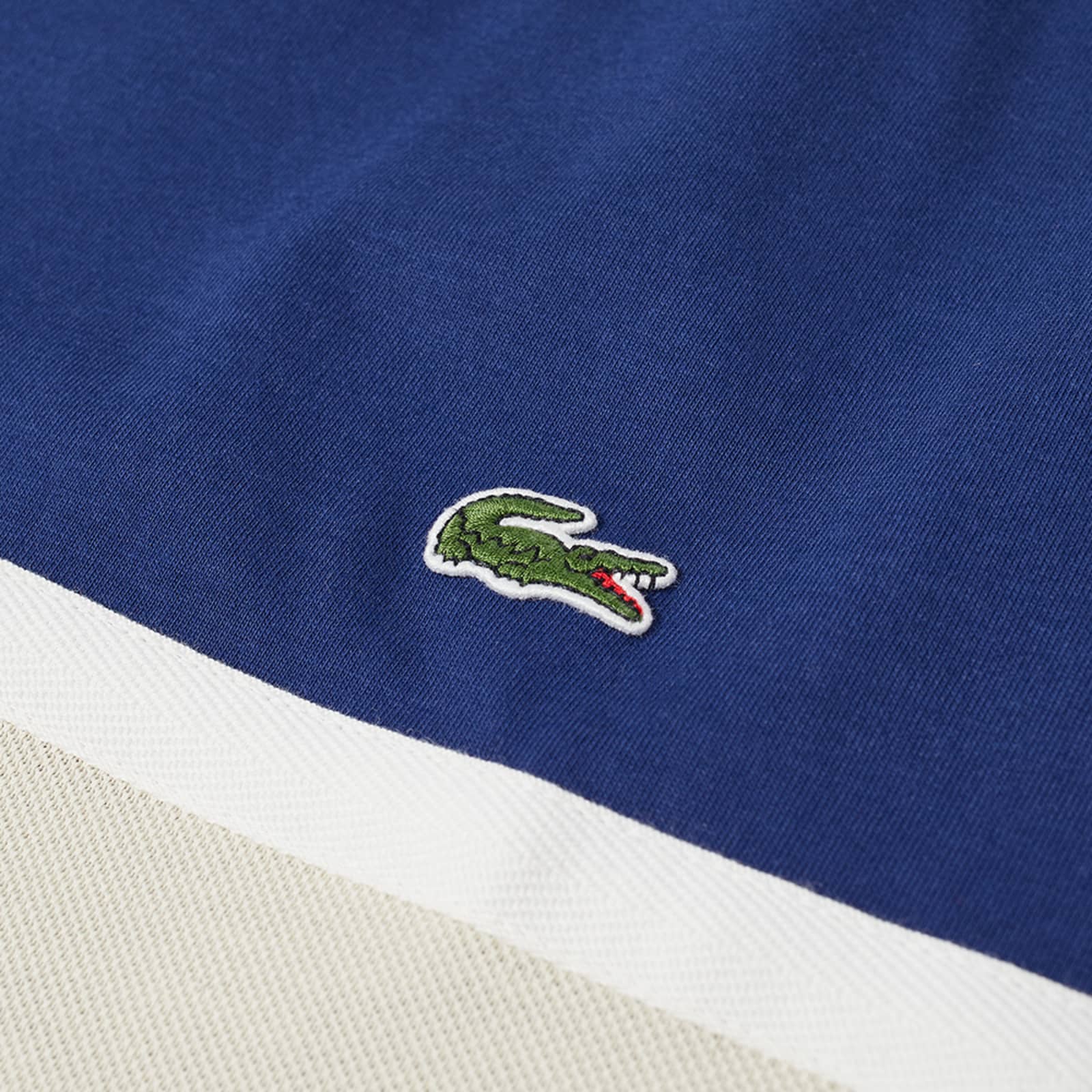 Lacoste Colour Block T-Shirt Navy & Natural | END. (US)