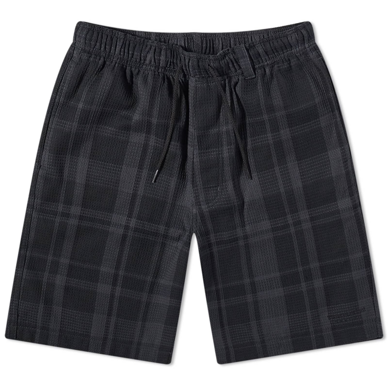 thisisneverthat Waffle Check Shorts Black | END.