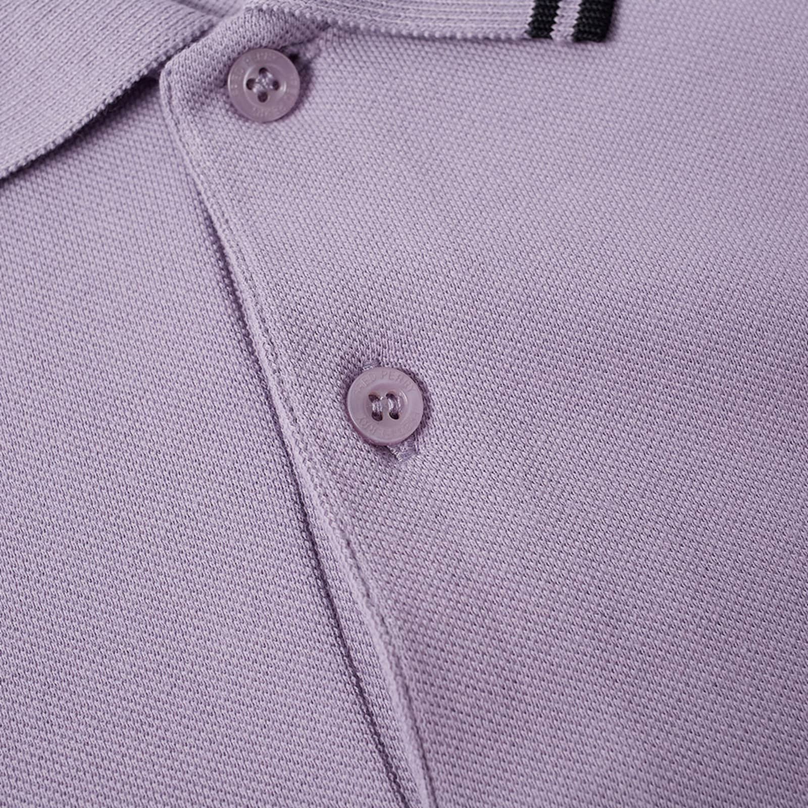 Fred Perry Slim Fit Twin Tipped Polo Lilac & Black | END. (US)