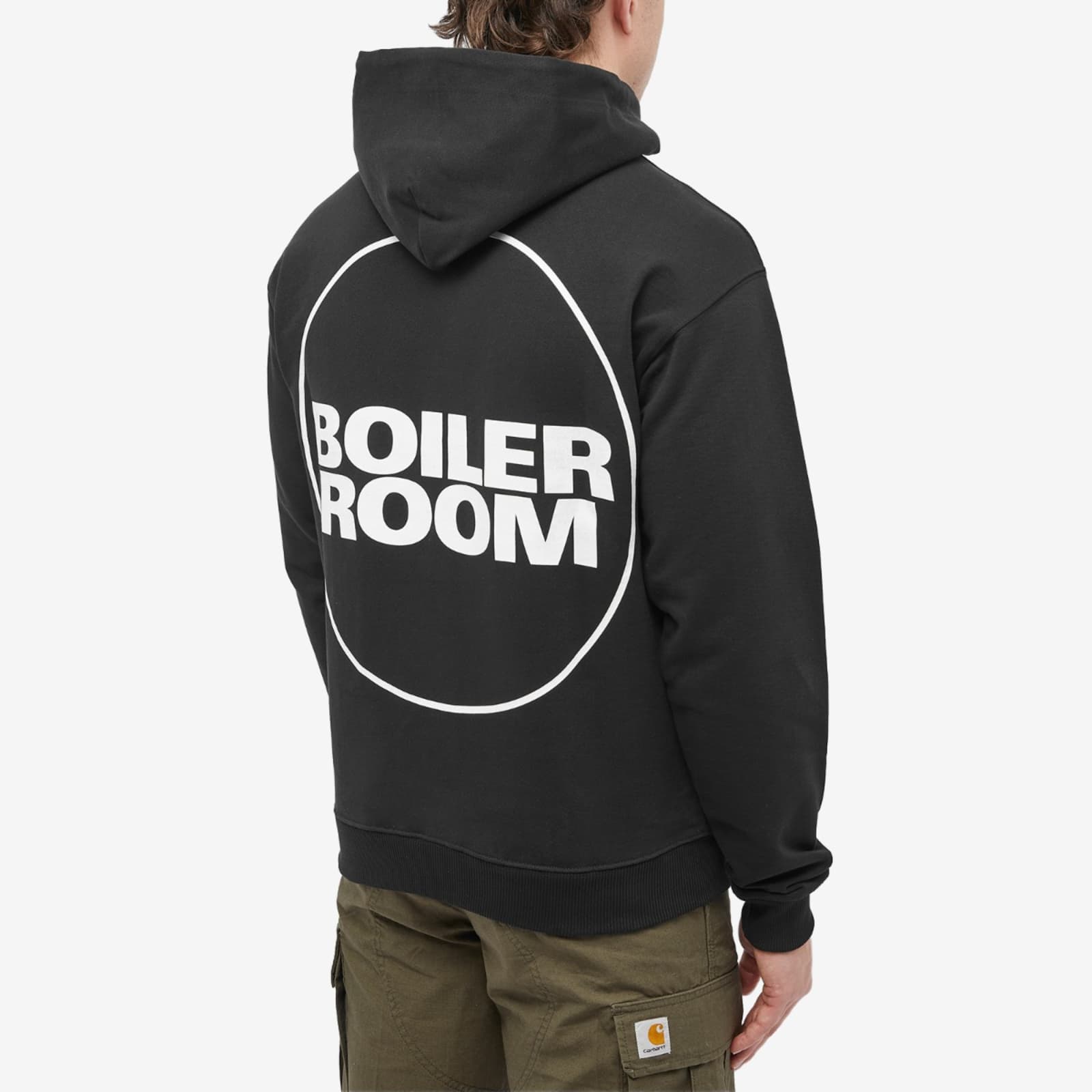 Boiler Room Logo Hoodie Black | END.
