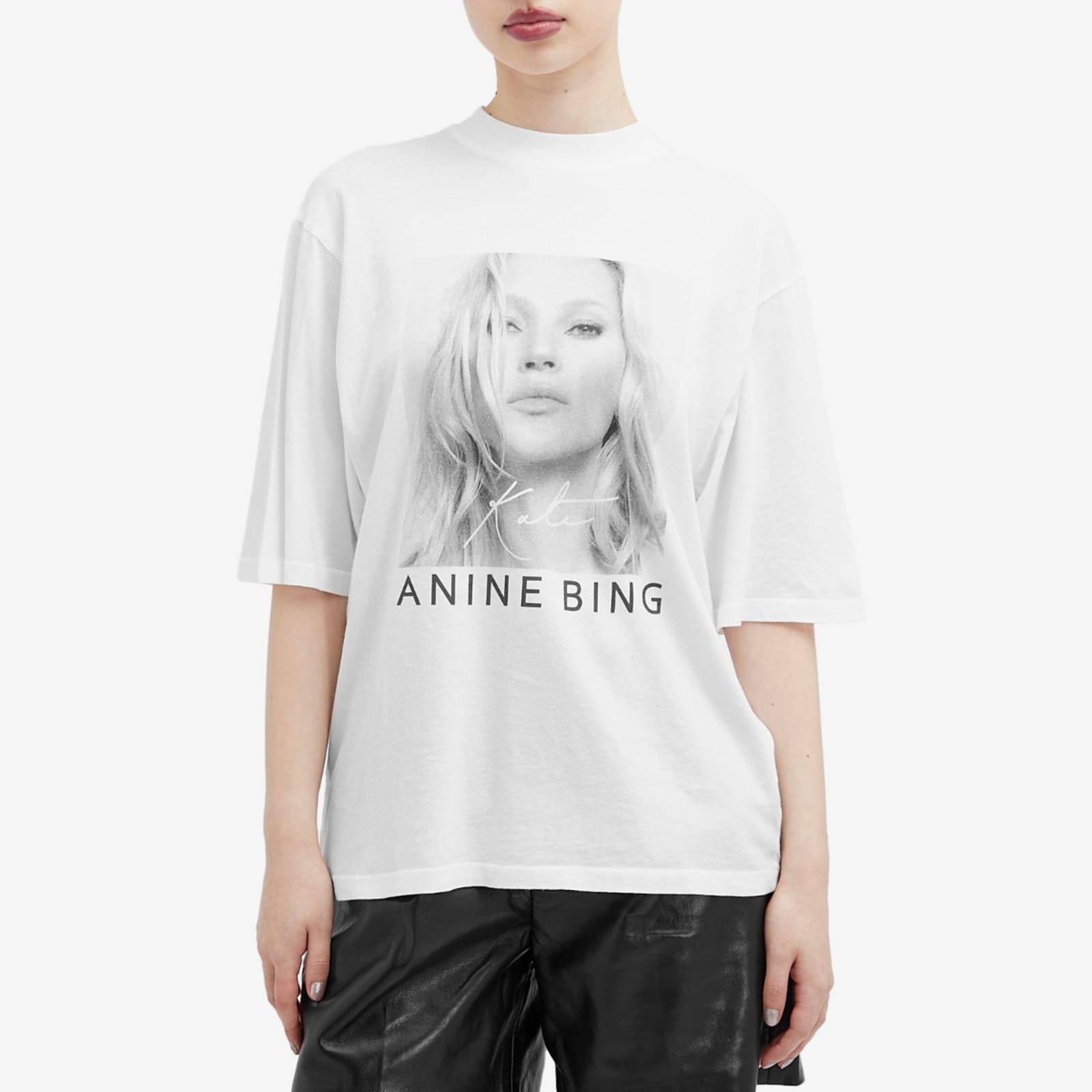Anine Bing AVI Kate Moss T-Shirt White | END. (GB)