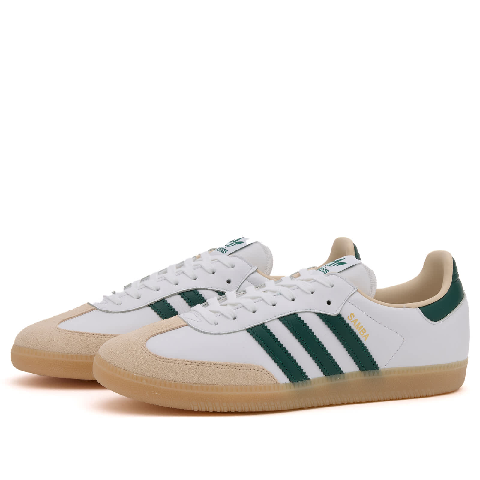 adidas Samba OG White & Collegiate Green | END. (US)