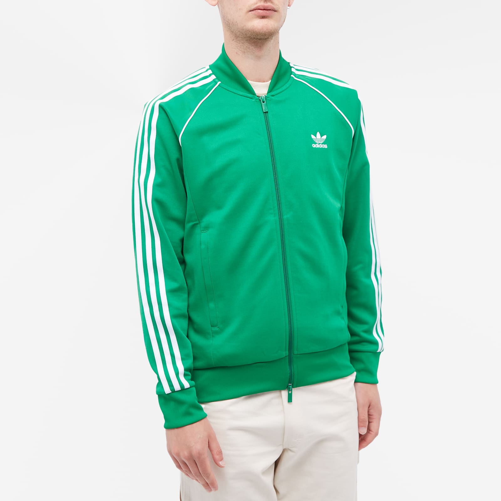Adidas Superstar Track Top Green & White | END. (HK)