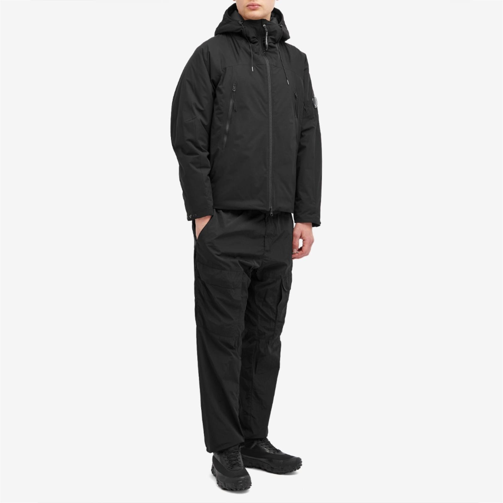 C.P. Company Pro-Tek Padded Hooded Jacket Black | END. (GB)