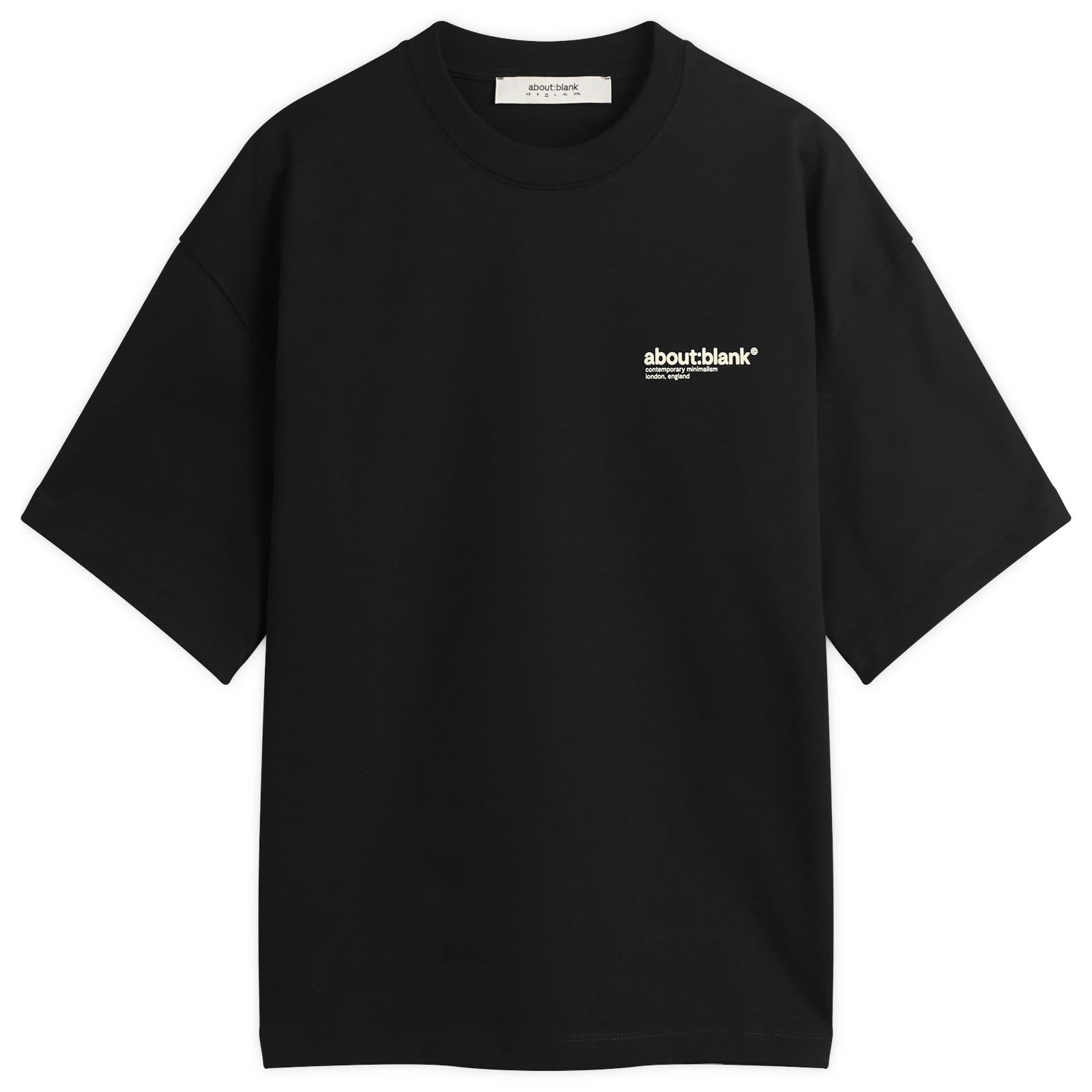 about:blank Collection T-Shirt Black & Ecru | END. (AT)