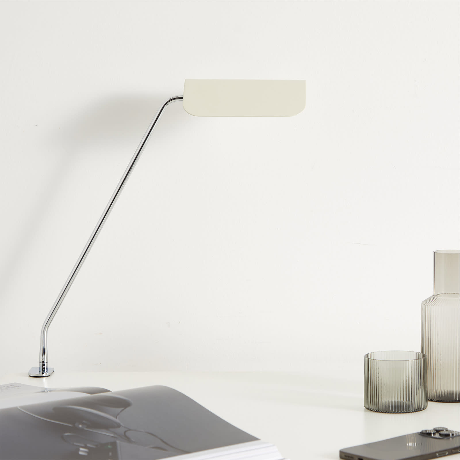 HAY Apex Desk Clip Lamp Oyster White | END. (AU)