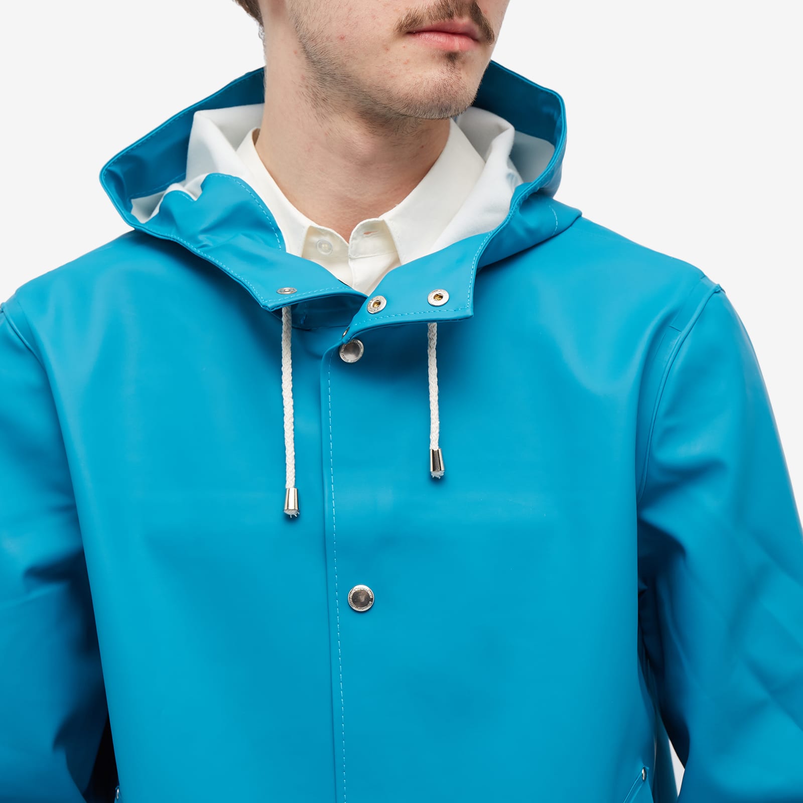 Stutterheim Stockholm Raincoat Mosaic Blue END stutterheim-stockholm-raincoat-mosaic-blue-end