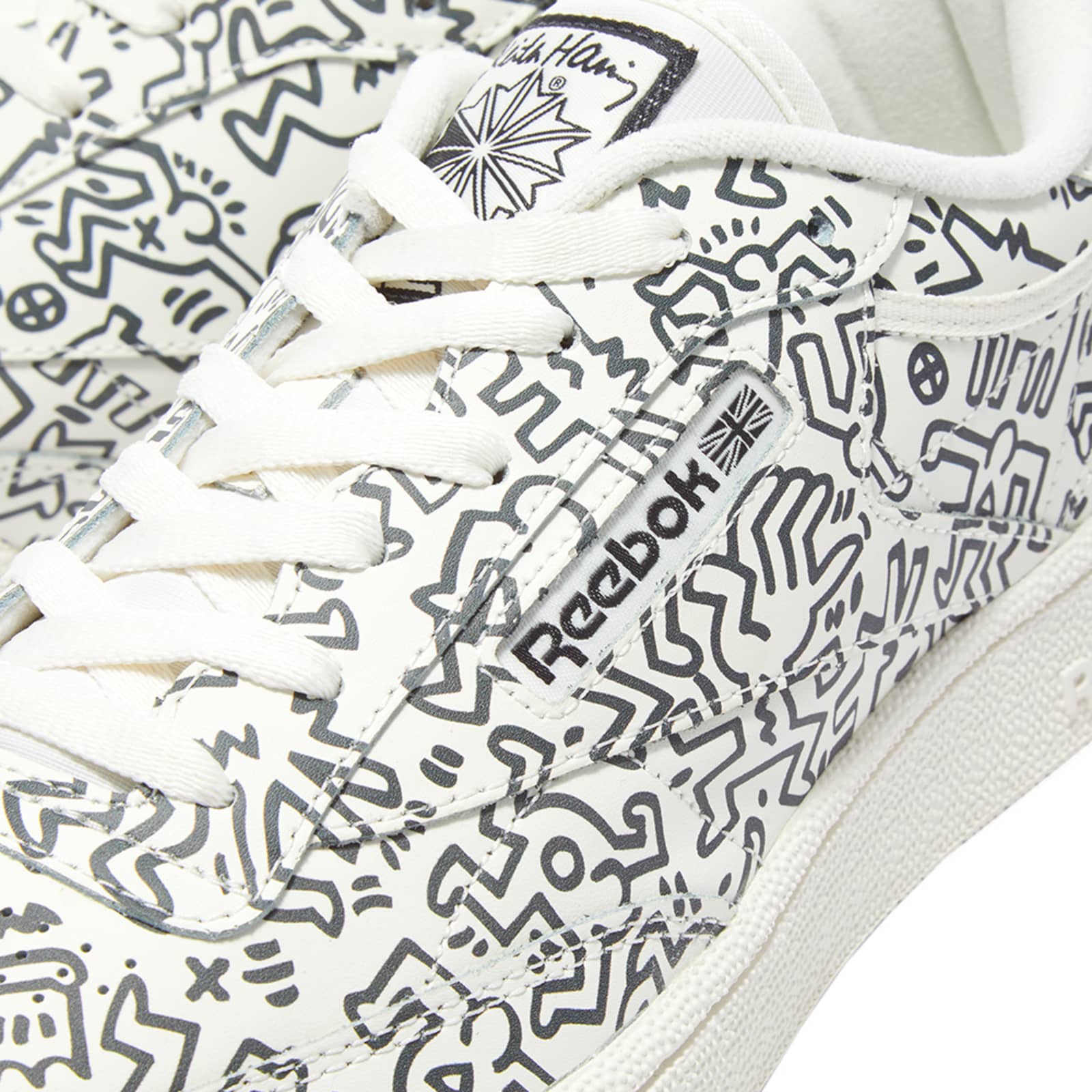 Reebok x Keith Haring Club C Chalk & Pure Grey | END. (GB)