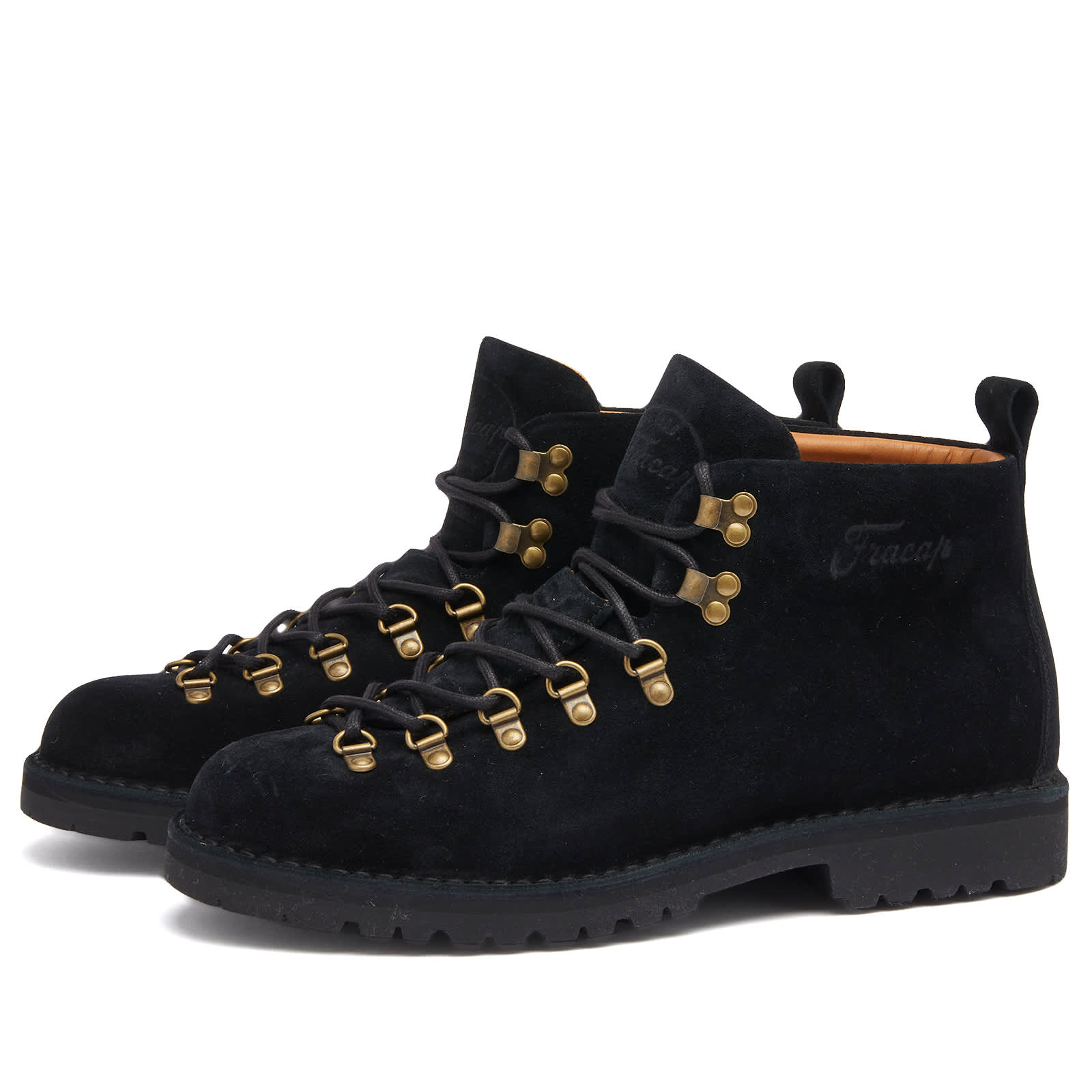 Fracap M120 Commando Sole Scarponcino Boot Black Suede | END. (GB)