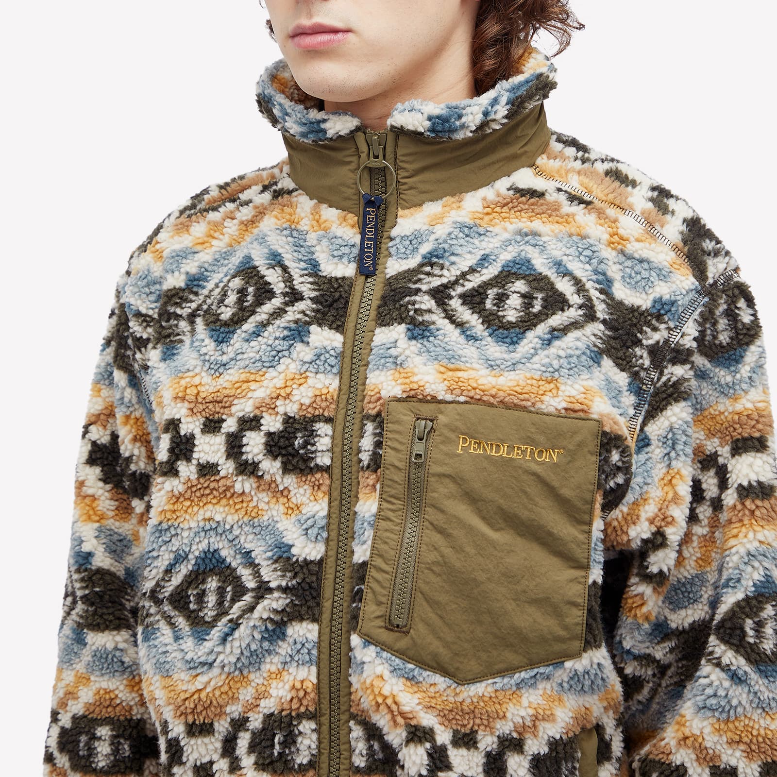 Pendleton Zip Through Fleece Jacket Abiqui Sky | END. (GB)