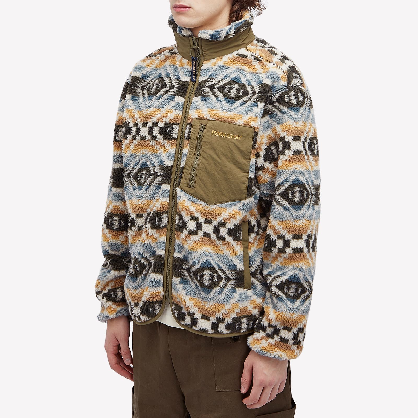 Pendleton Zip Through Fleece Jacket Abiqui Sky | END. (GB)