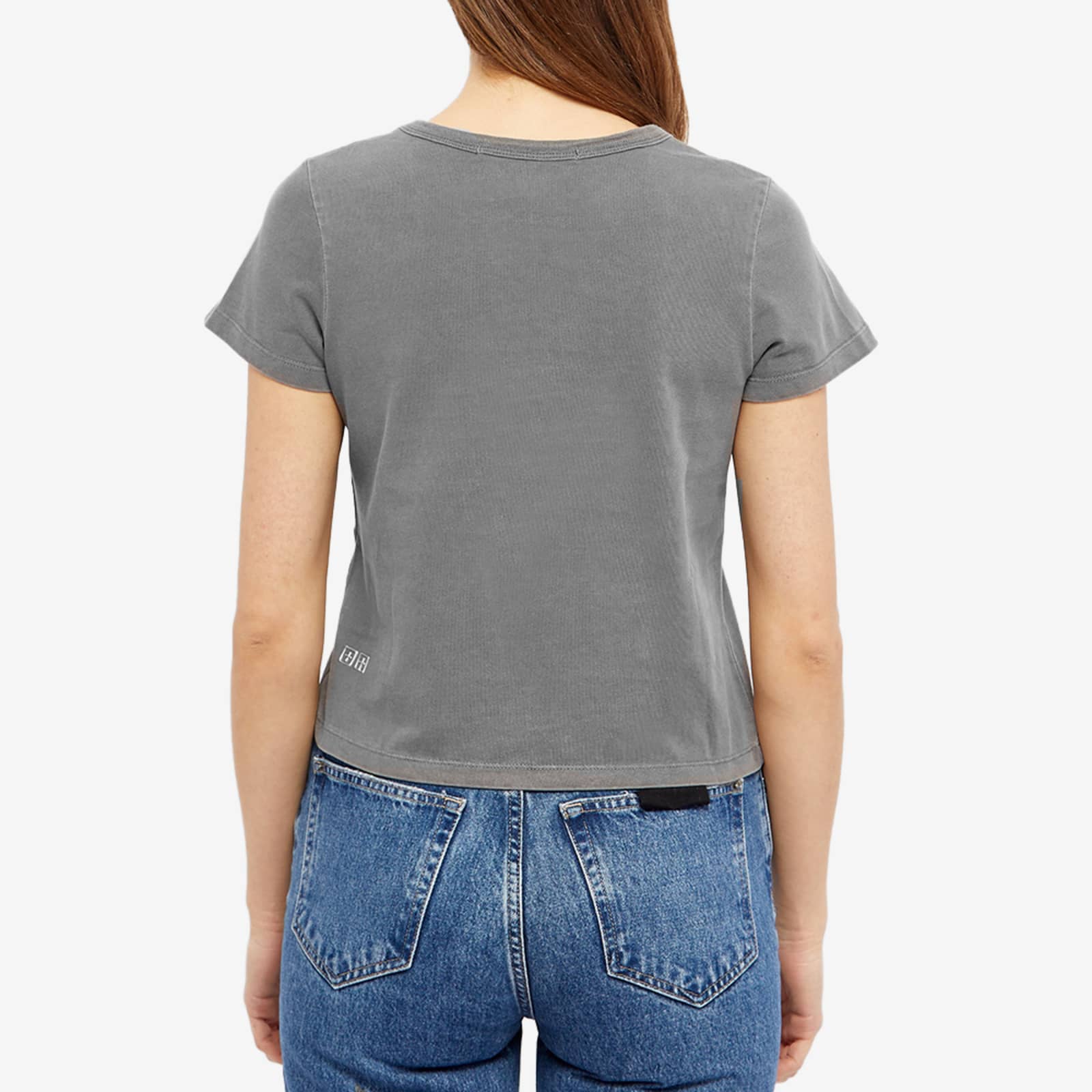 Ksubi Logo Crop Vinatge Look T-Shirt Grey | END. (US)