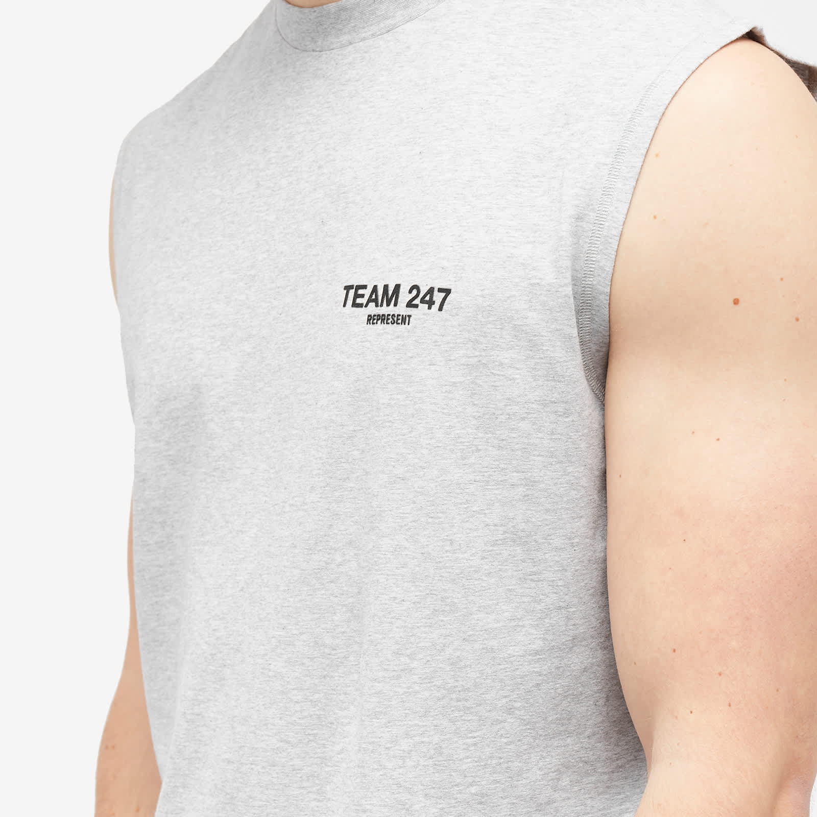 Represent Team 247 Oversized Tank T-Shirt Ash Grey | END. (GB)
