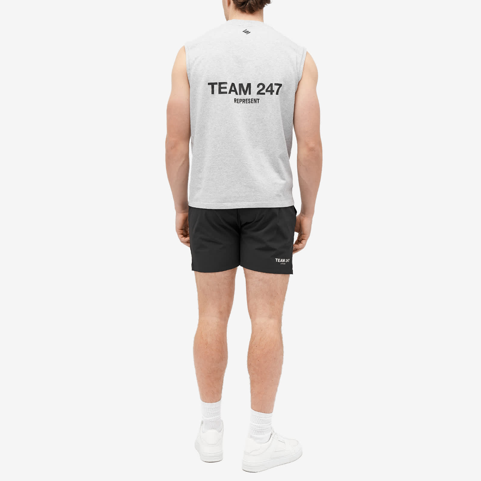 Represent Team 247 Oversized Tank T-Shirt Ash Grey | END. (GB)