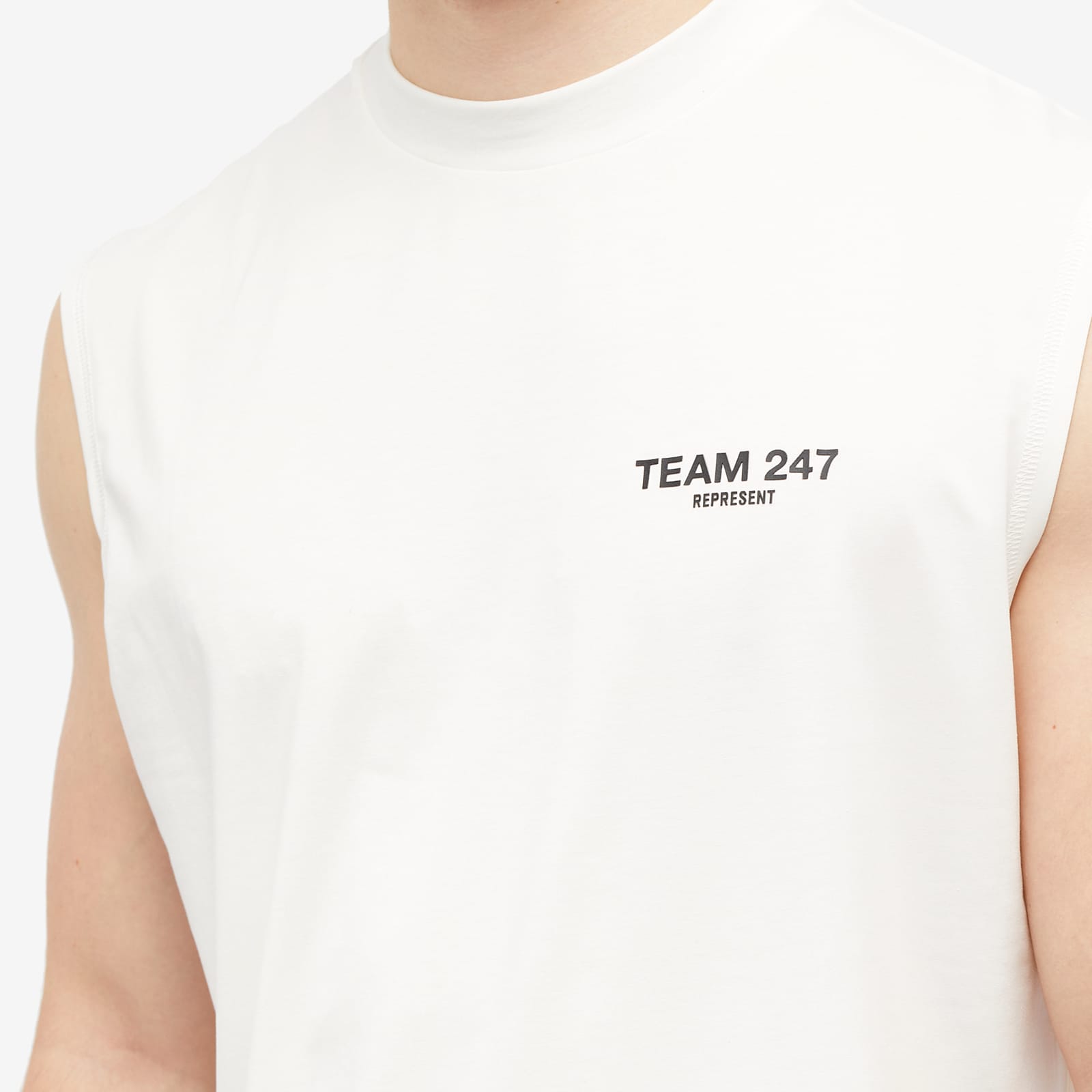 Represent Team 247 Oversized Tank T-Shirt Flat White | END. (GB)