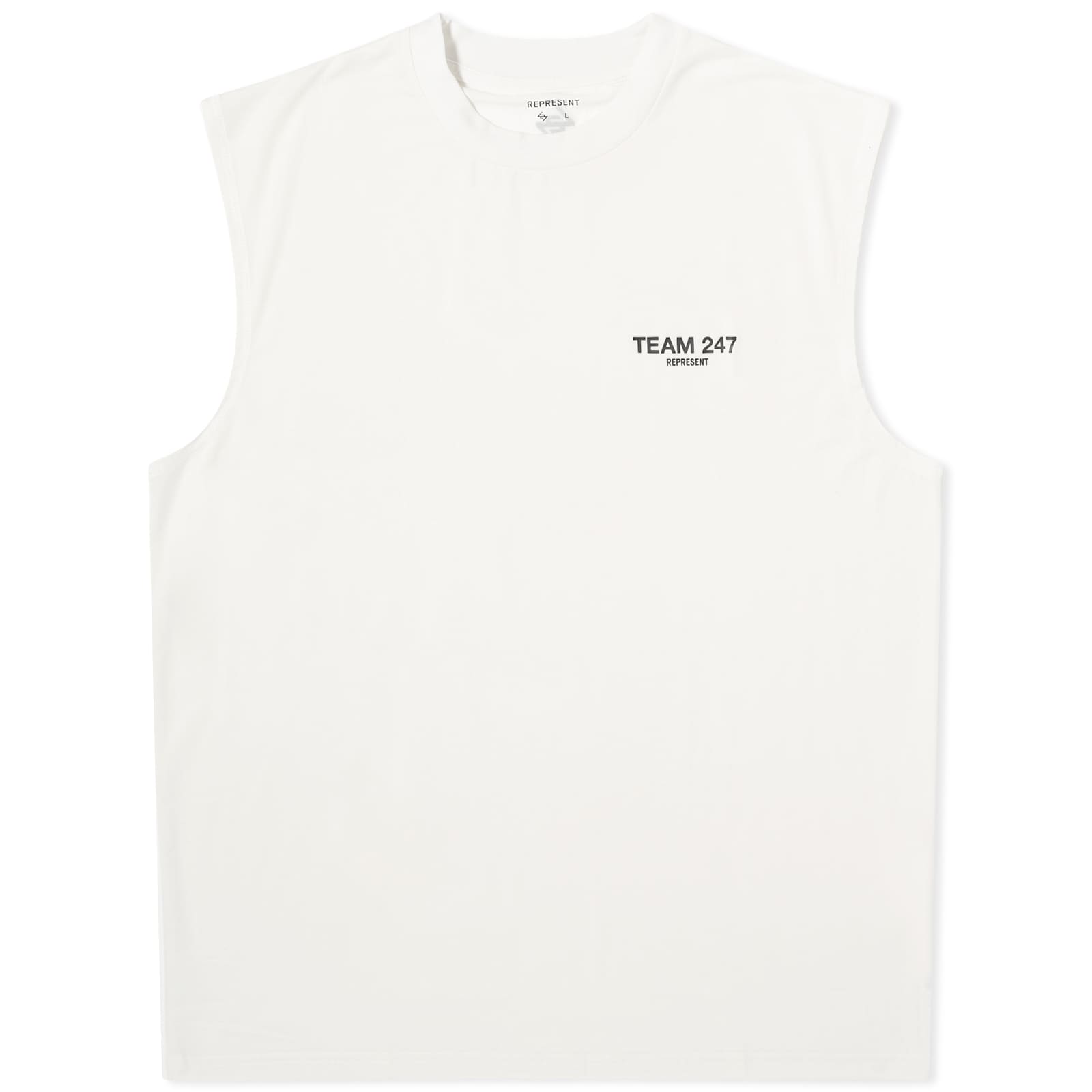 Represent Team 247 Oversized Tank T-Shirt Flat White | END. (KR)