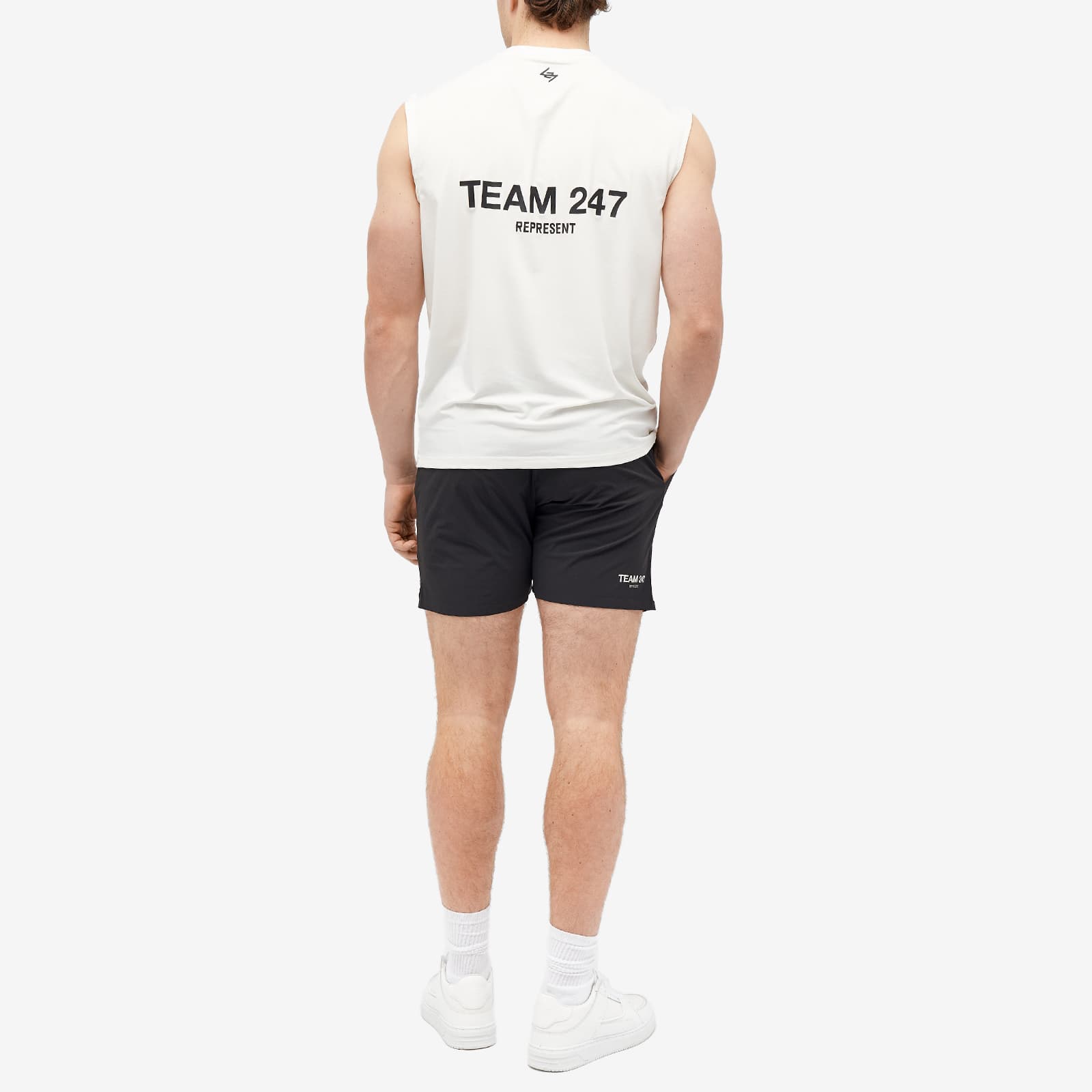 Represent Team 247 Oversized Tank T-Shirt Flat White | END. (GB)