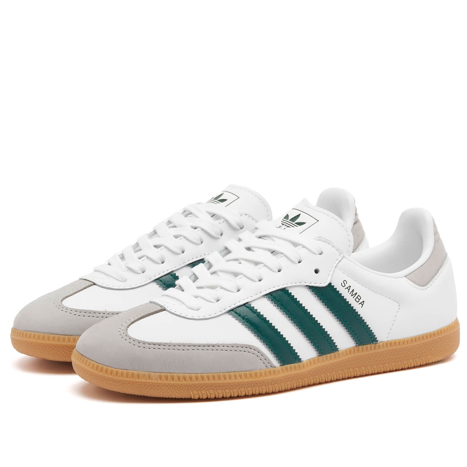Adidas Samba Og Sneaker White, Green & Grey | END. (US)