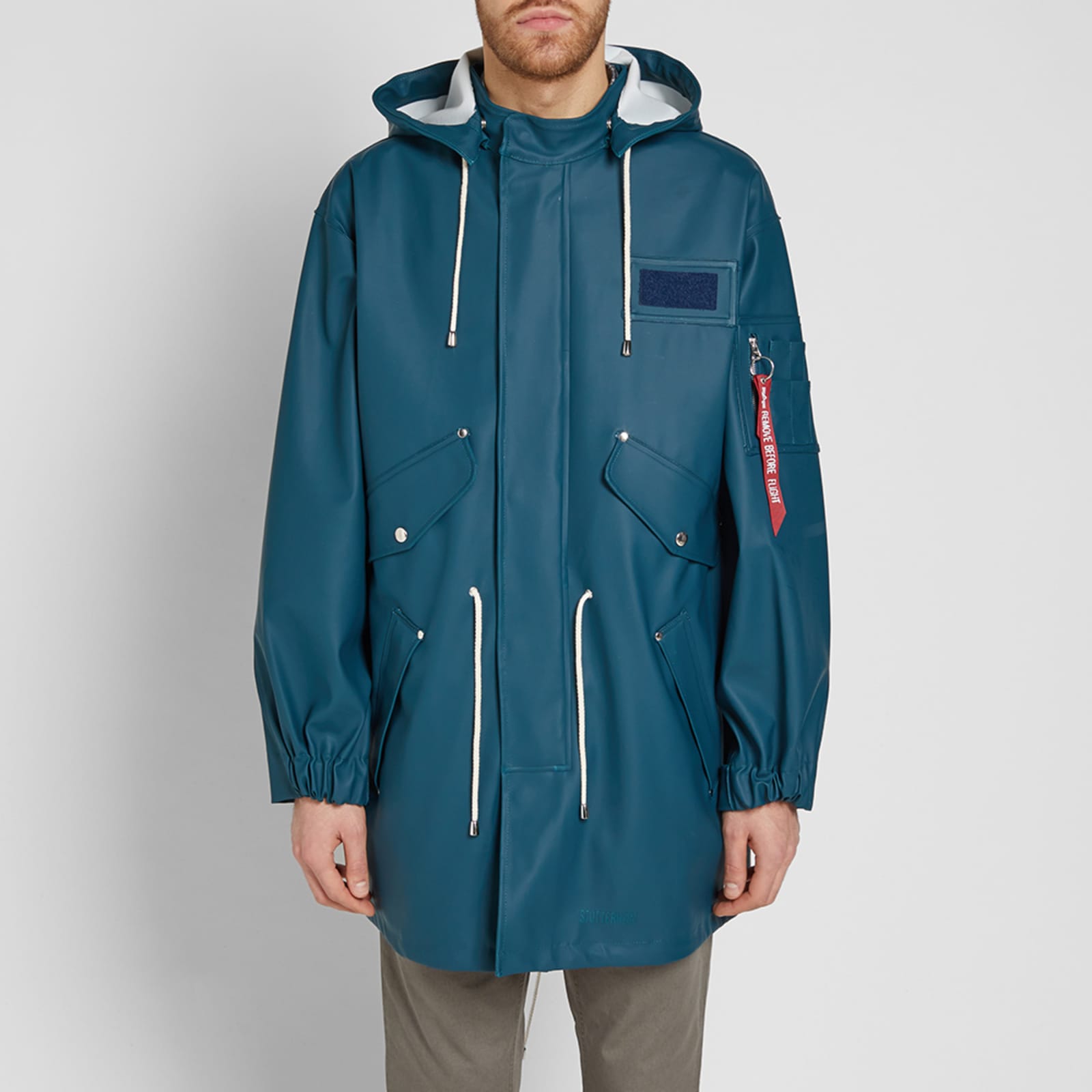 Stutterheim x Alpha Industries M65 Fishtail Jacket Navy | END.