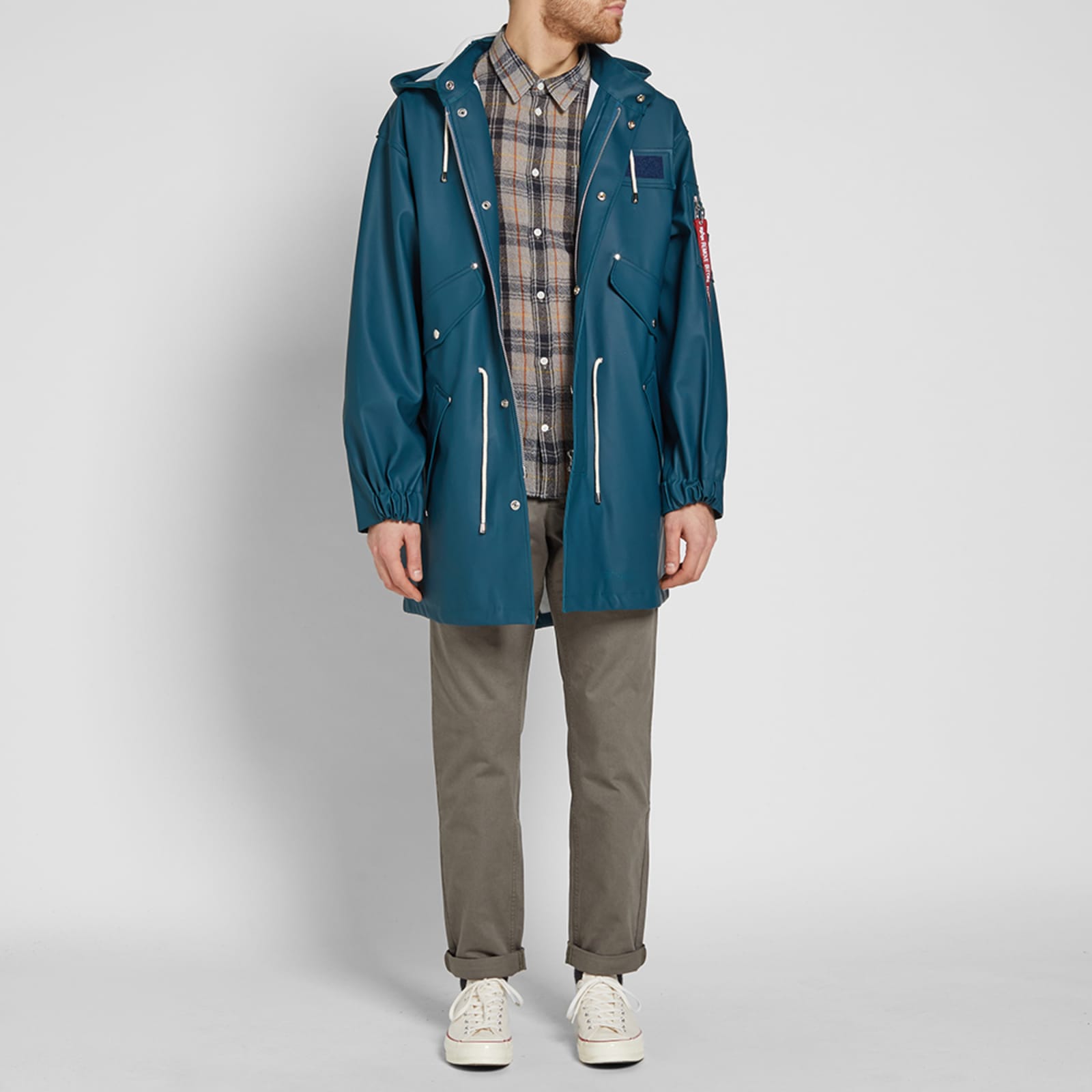 Stutterheim x Alpha Industries M65 Fishtail Jacket Navy | END.