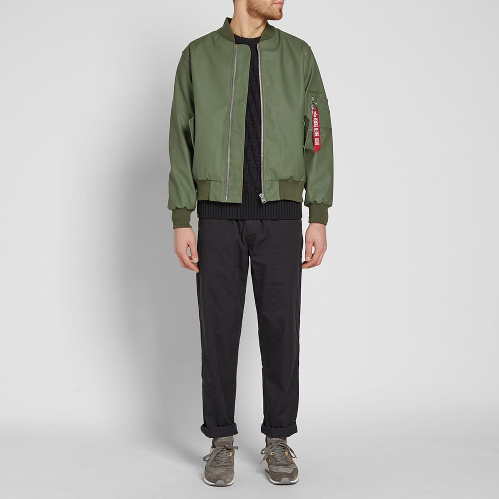 Stutterheim x Alpha Industries MA-1 Bomber Jacket Sage Green | END.