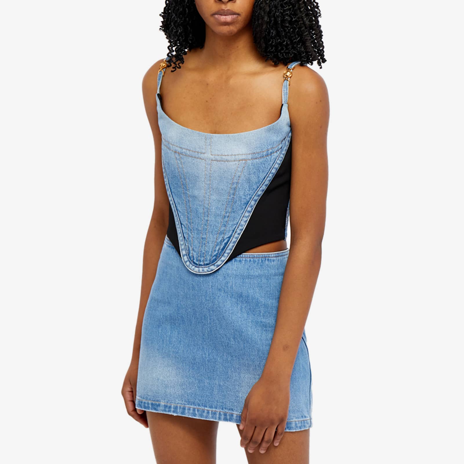 Versace Denim Corset Top Blue | END.