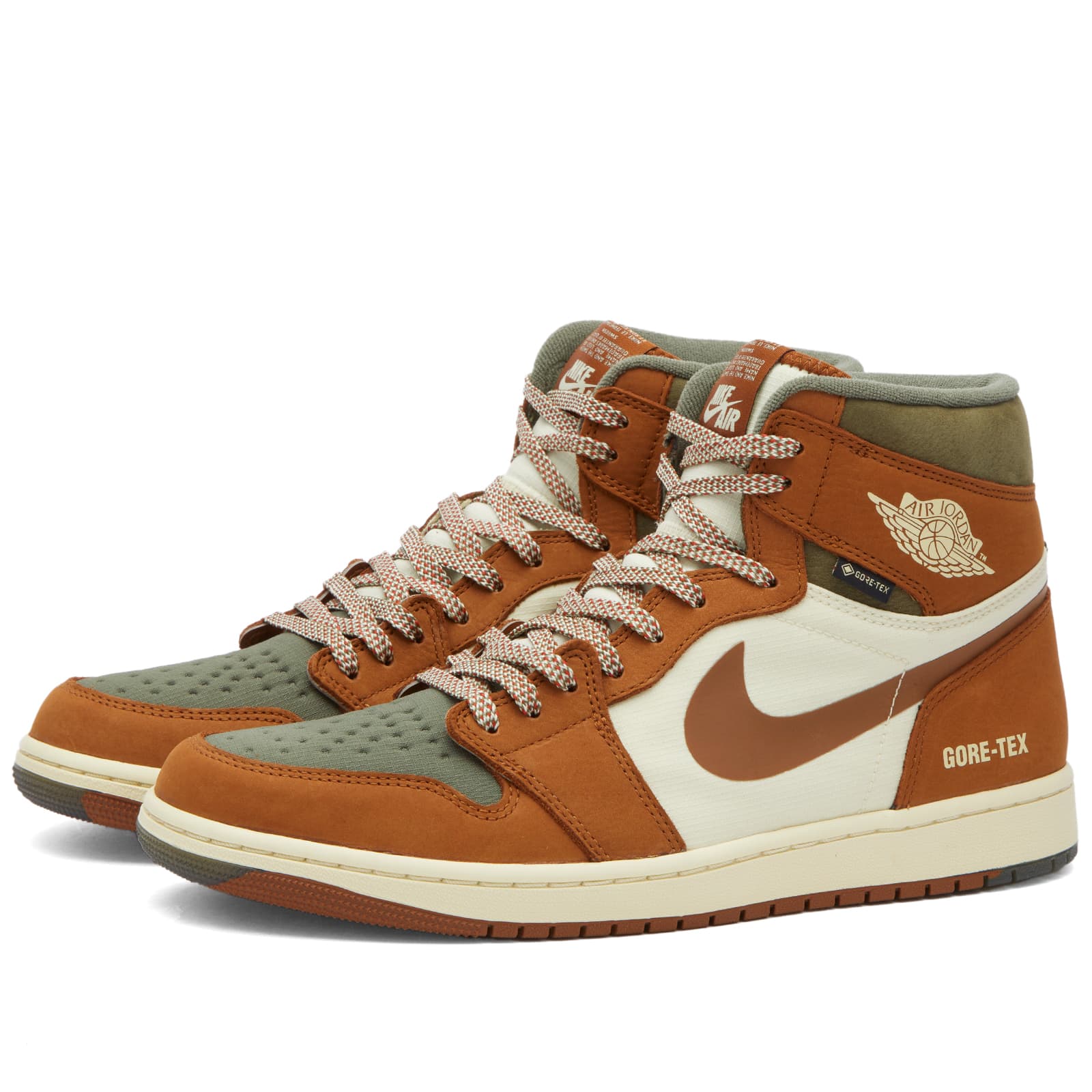 Air Jordan 1 ELEMENT Coffee, Olive & Red | END. (KR)