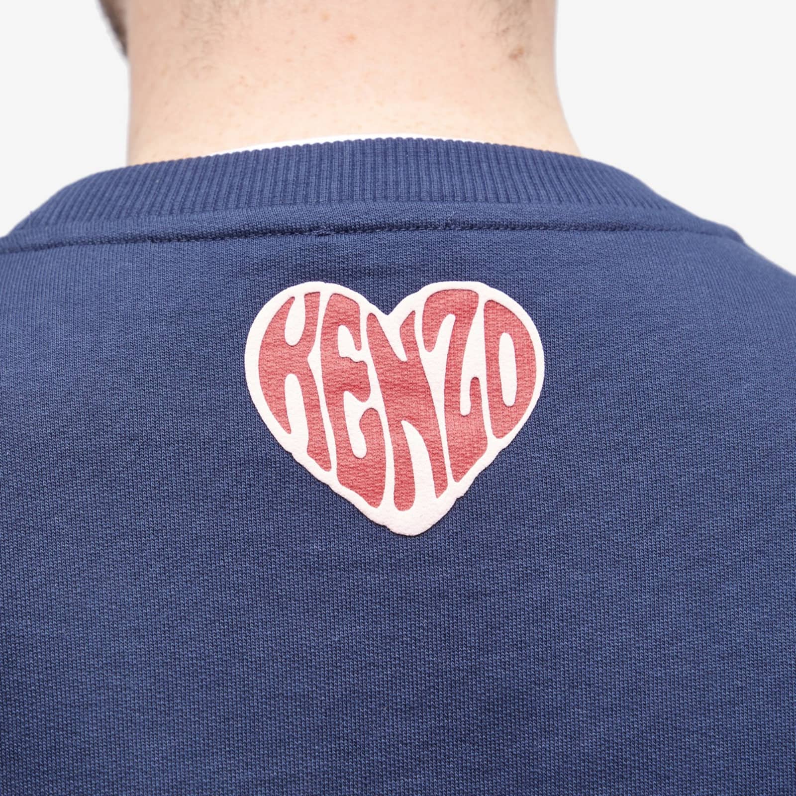 Kenzo Hearts Crew Sweat Midnight Blue | END. (US)