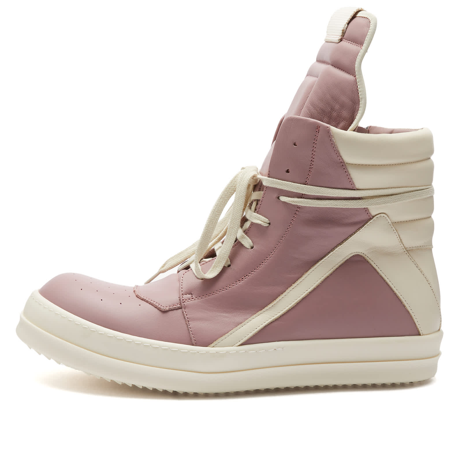Rick Owens Geobasket Sneaker Dusty Pink & Milk | END. (US)