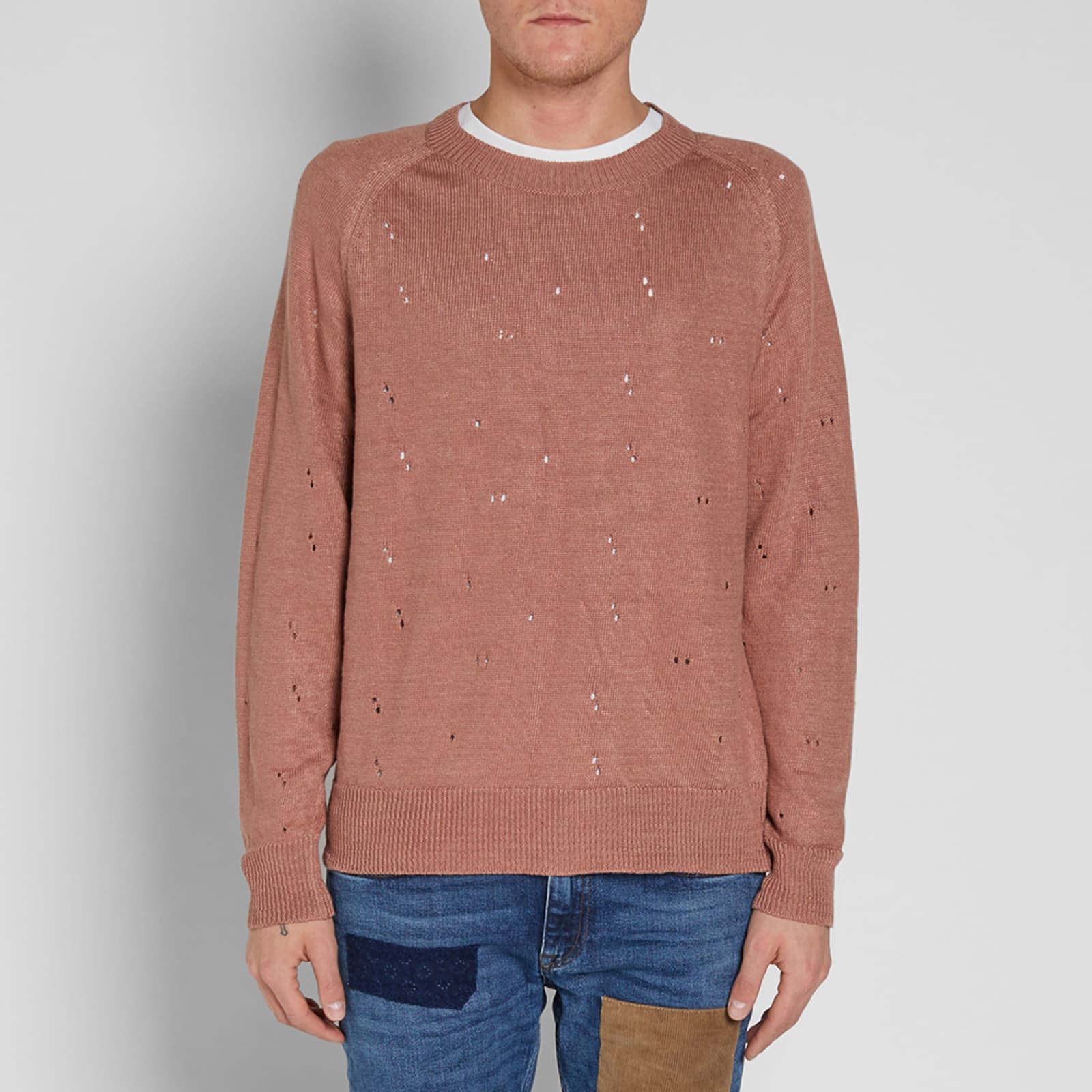 Our Legacy Raglan Moth Crew Knit Raspberry | END. (GB)