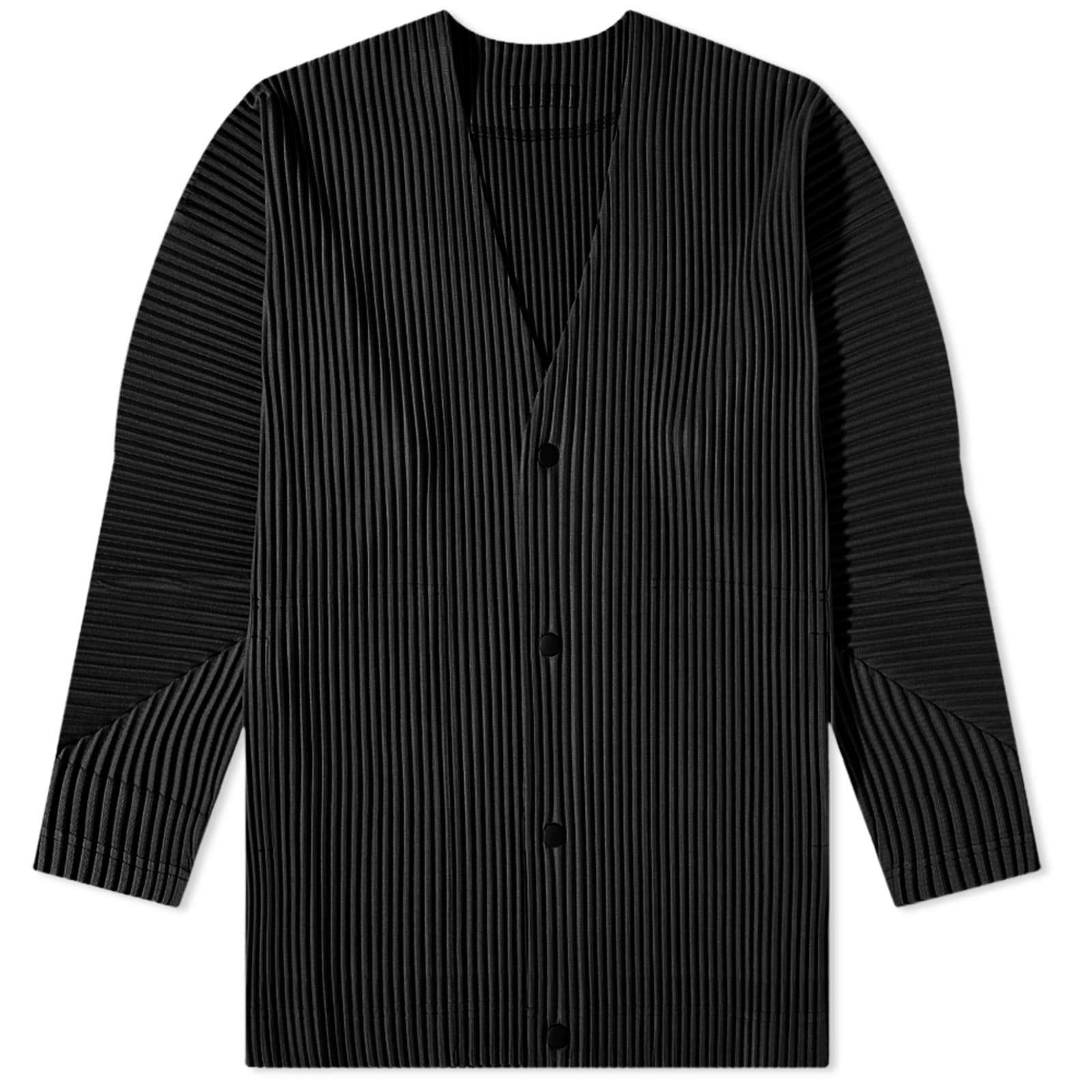 Homme Plissé Issey Miyake Pleated Cardigan Black | END. (TW)