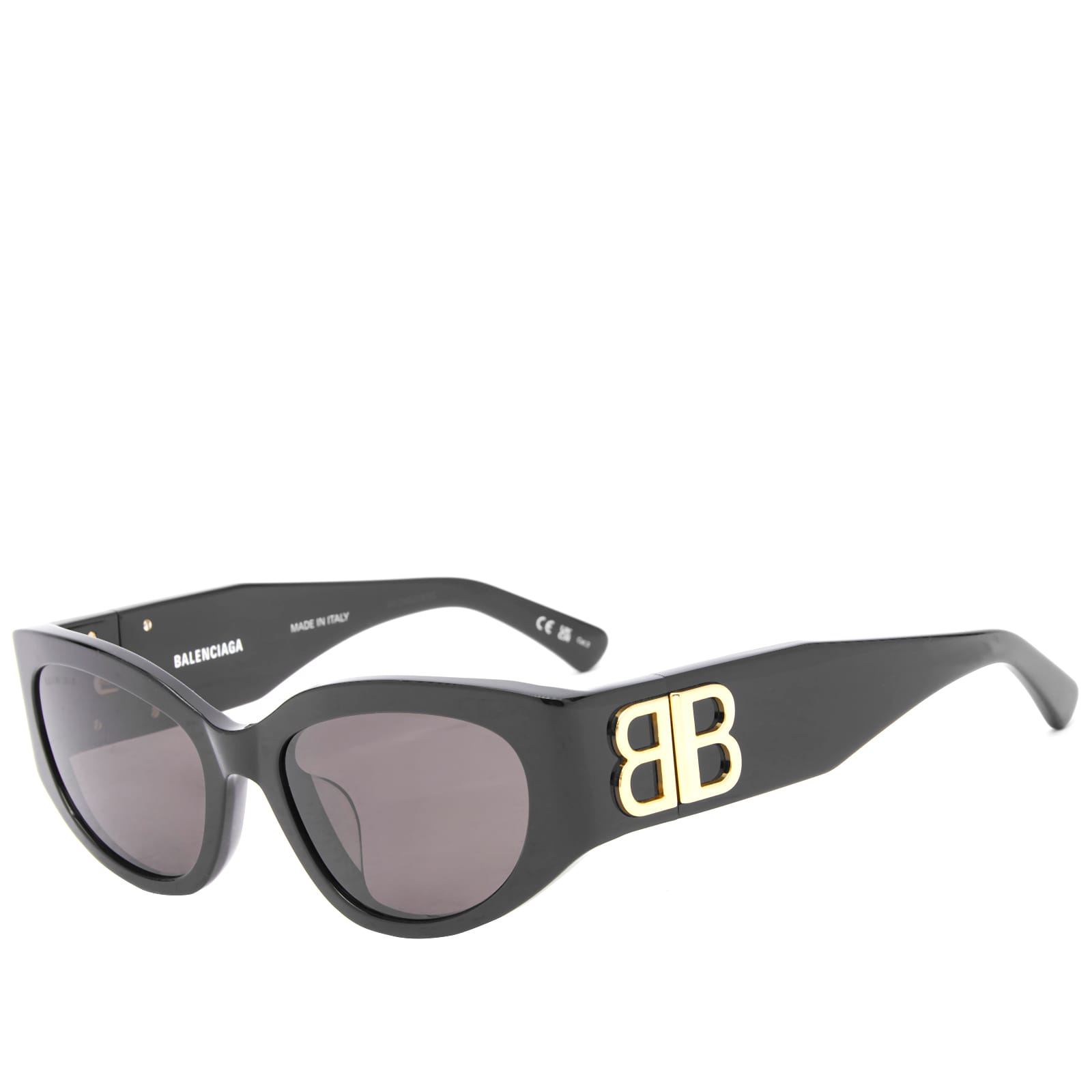 Balenciaga BB0324SK Sunglasses Black & Grey | END. (GB)
