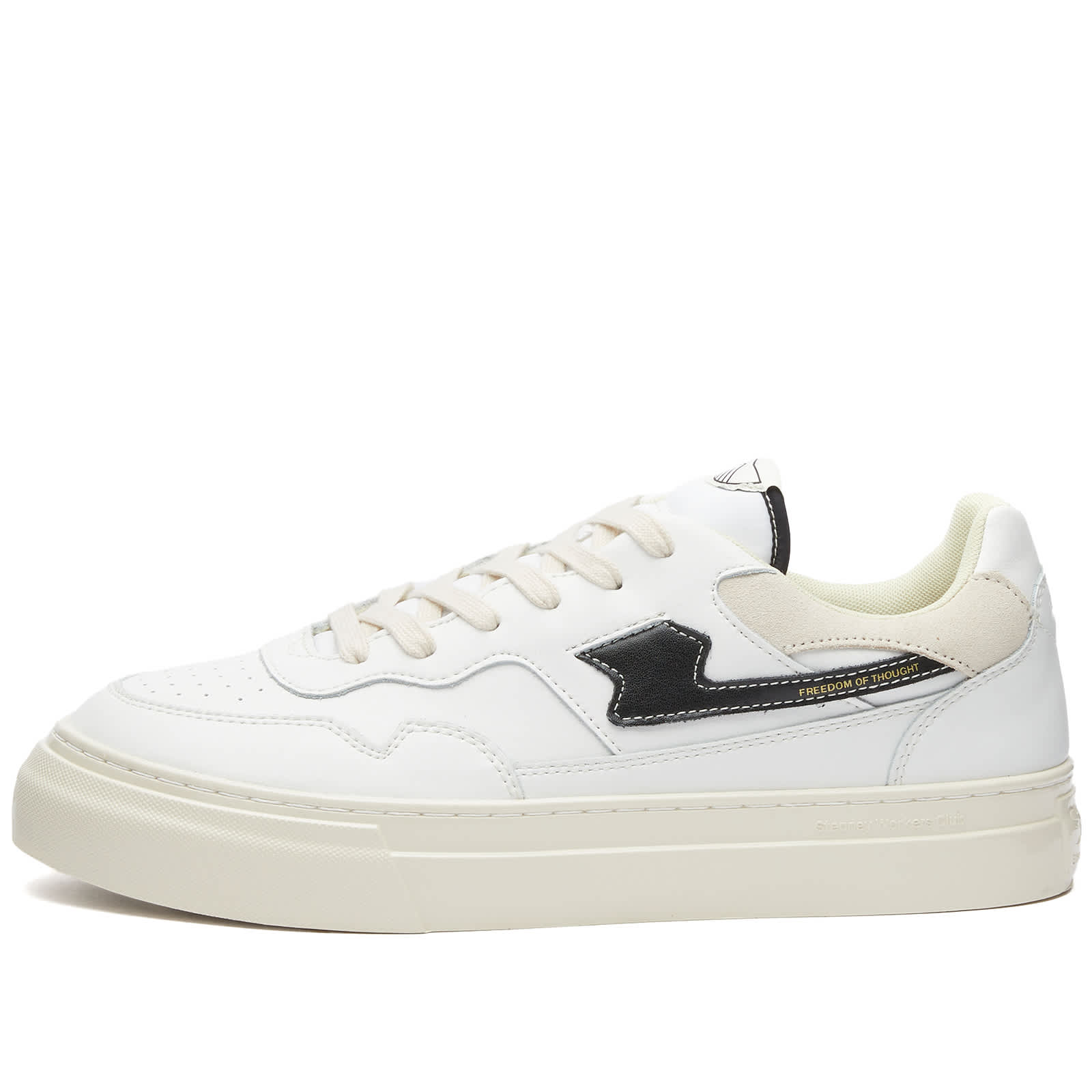 Stepney Workers Club Pearl S-Strike Leather Sneaker White & Black | END ...