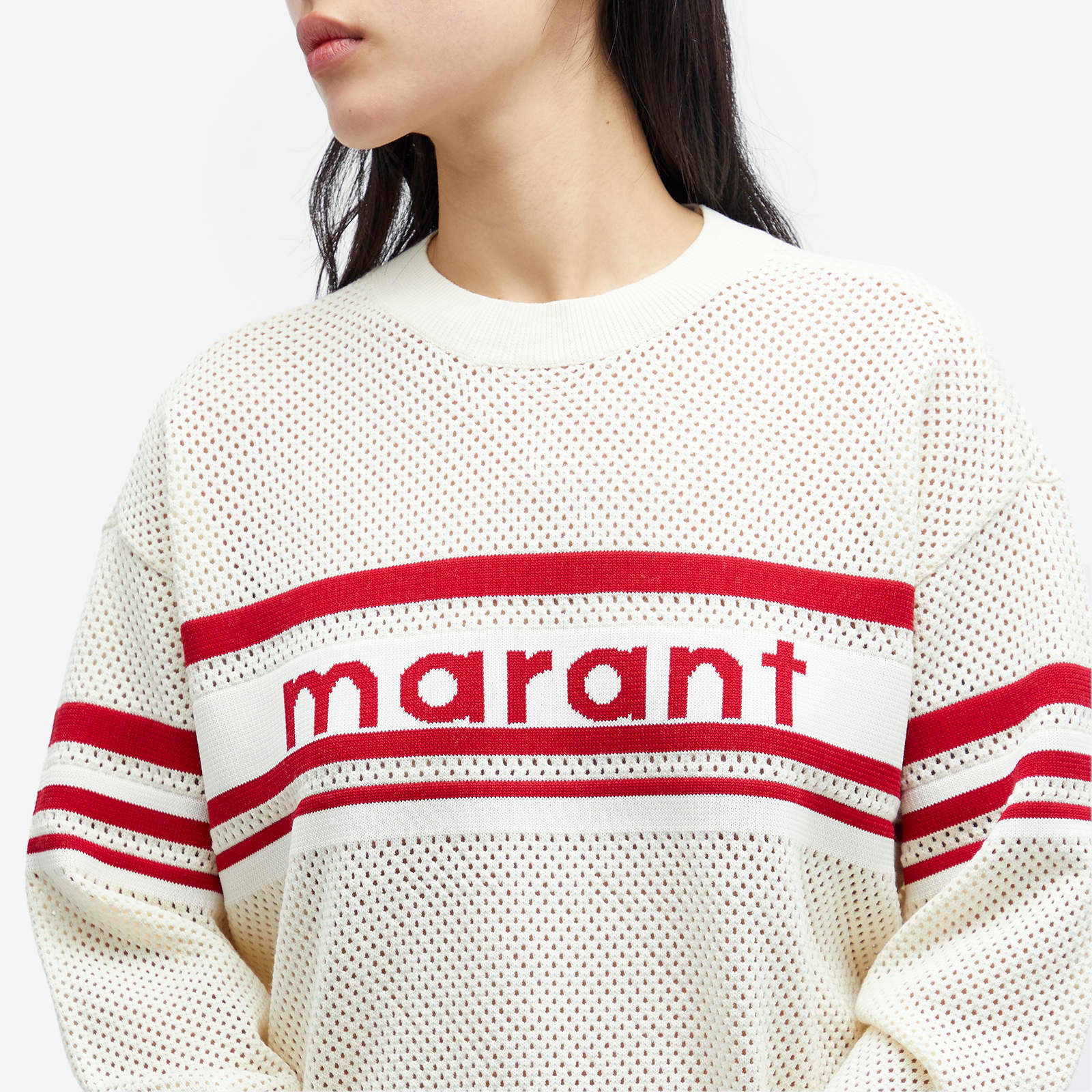 Isabel Marant Étoile Arwen Logo knit Ecru | END. (US)
