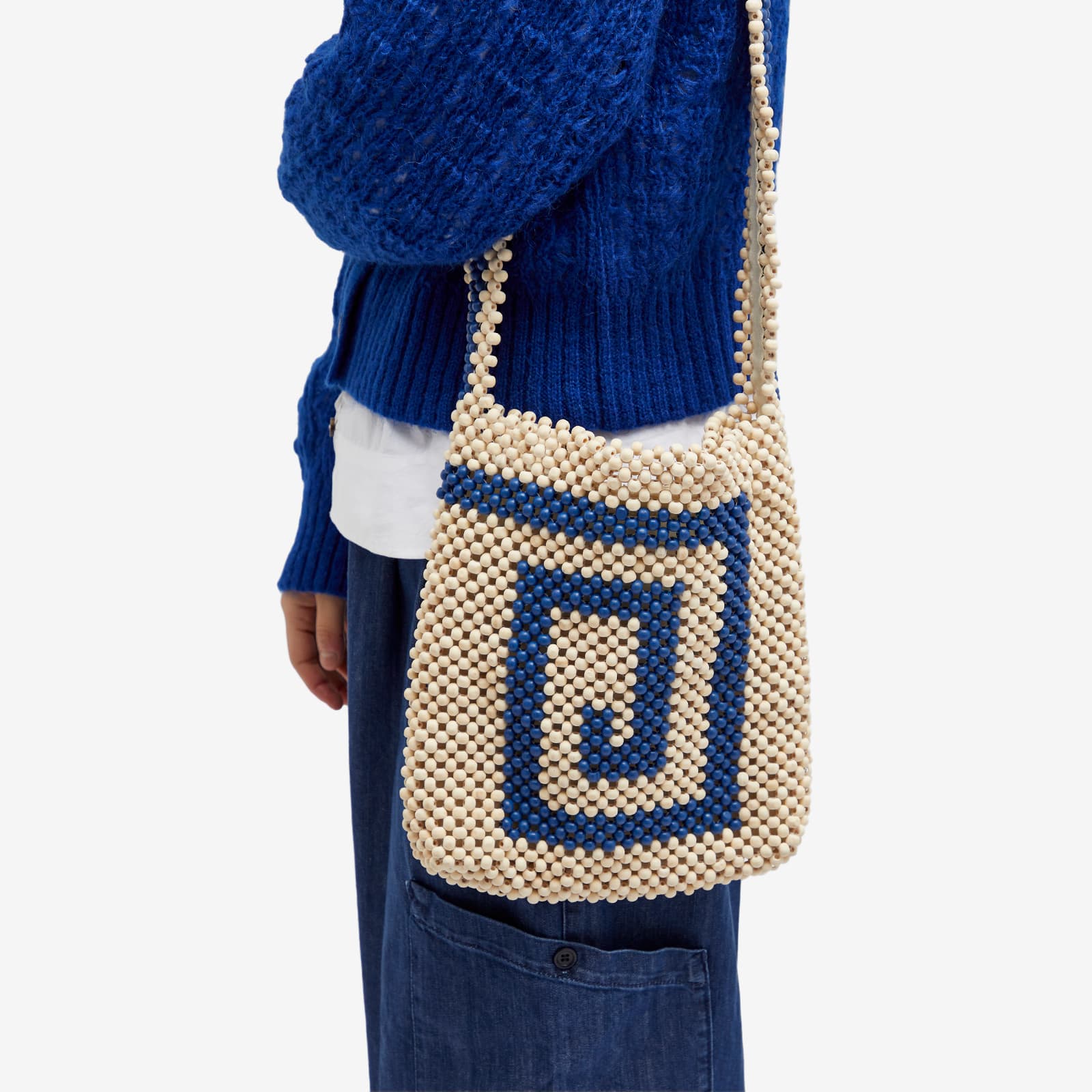 YMC Pilgrim Bag Ecru & Blue | END. (JP)