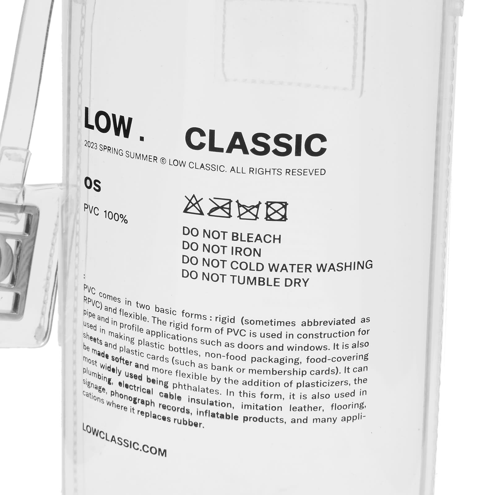 Low Classic PVC Mini Bag Clear END Global low-classic-pvc-mini-bag-clear-end-global