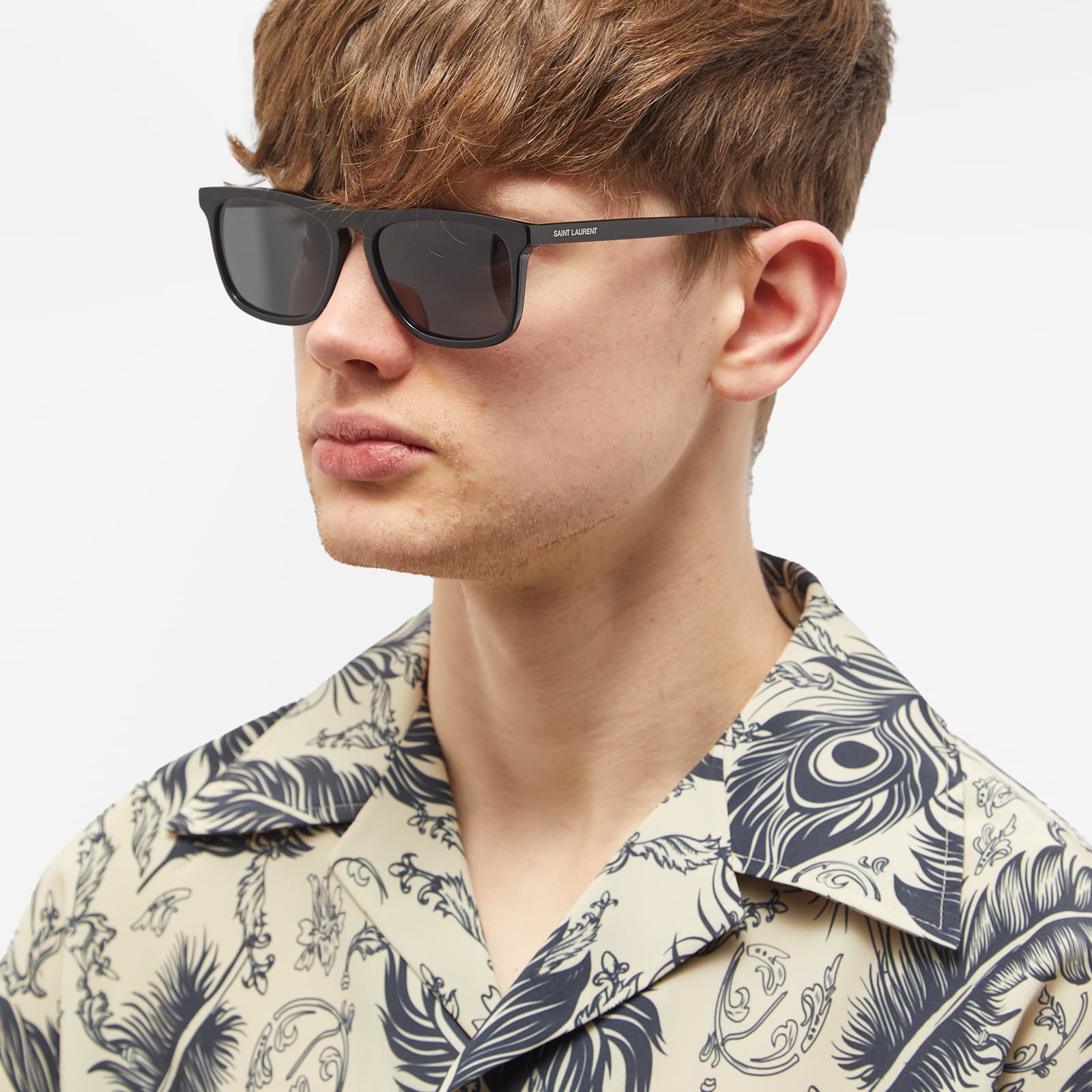 Saint Laurent SL 586 Sunglasses Black | END. (GB)