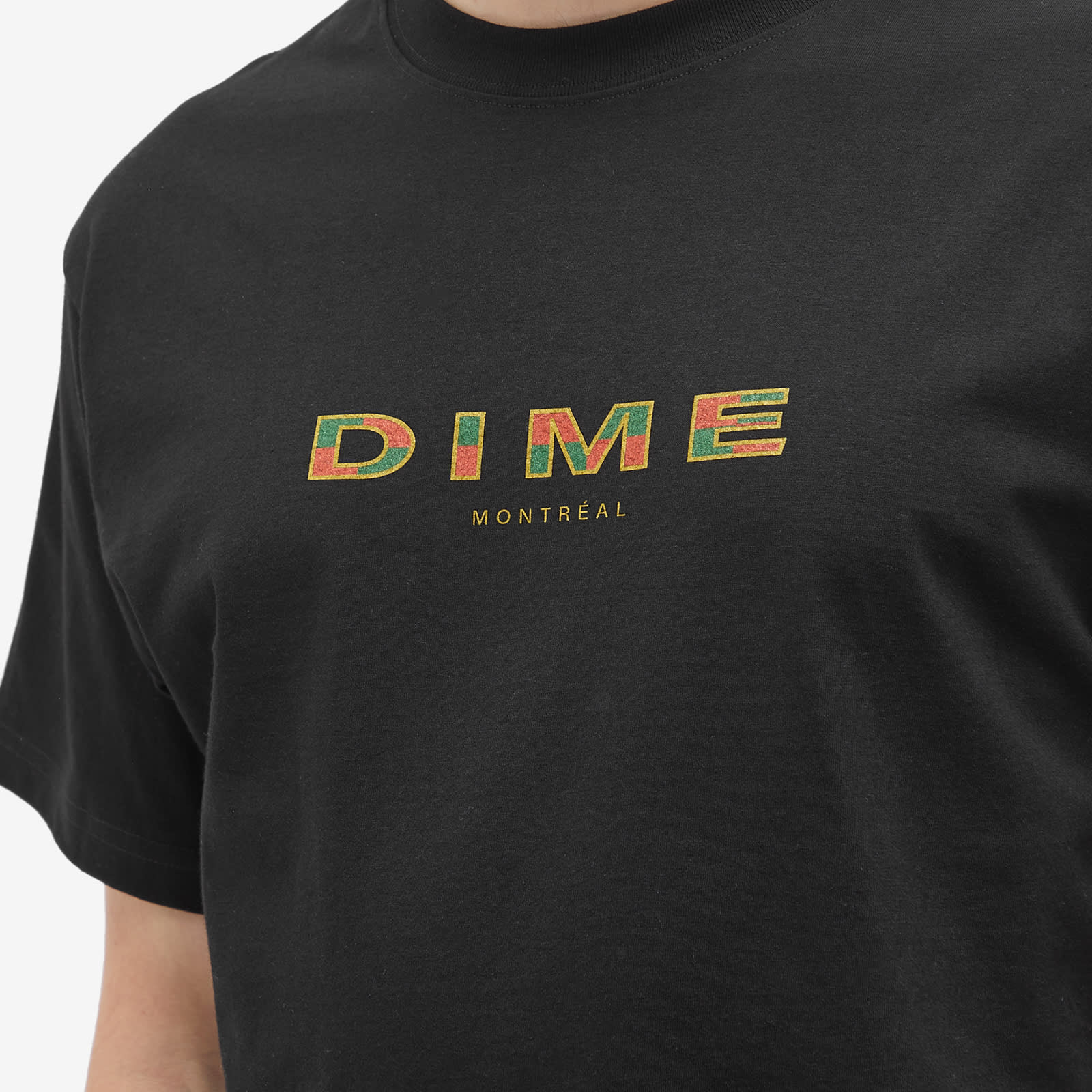 Dime Block Font T-Shirt Black | END. (AU)