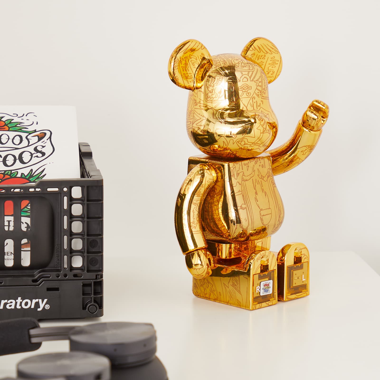 Medicom Milennium Puzzle Be@rbrick 400% Gold | END.