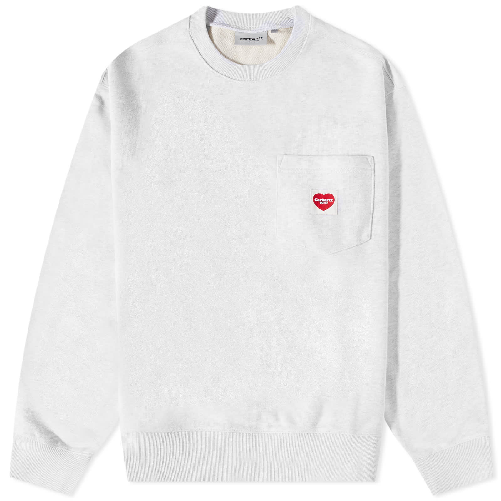 Carhartt WIP Heart Pocket Sweat Ash Heather | END. (US)