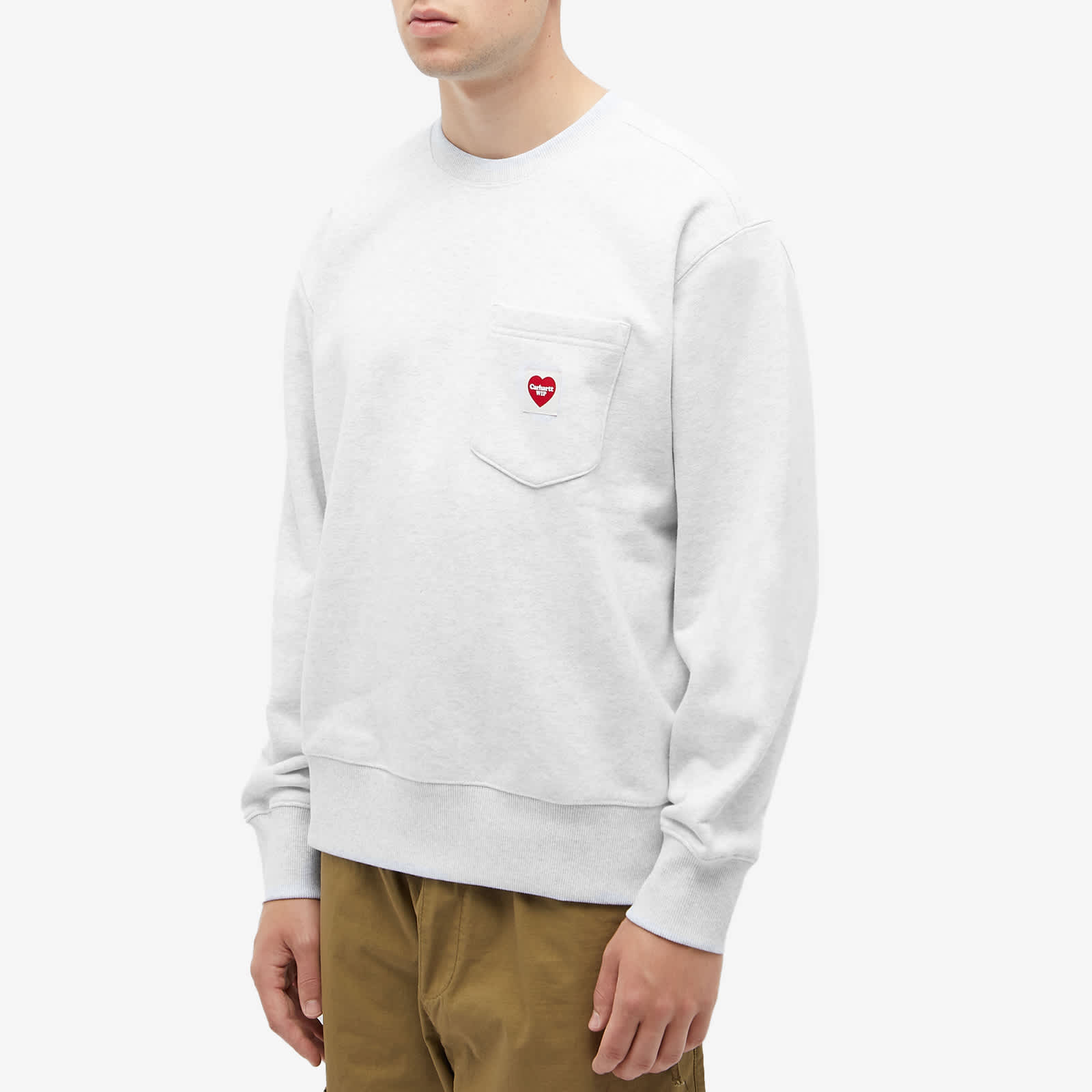 Carhartt WIP Heart Pocket Sweat Ash Heather | END. (HK)