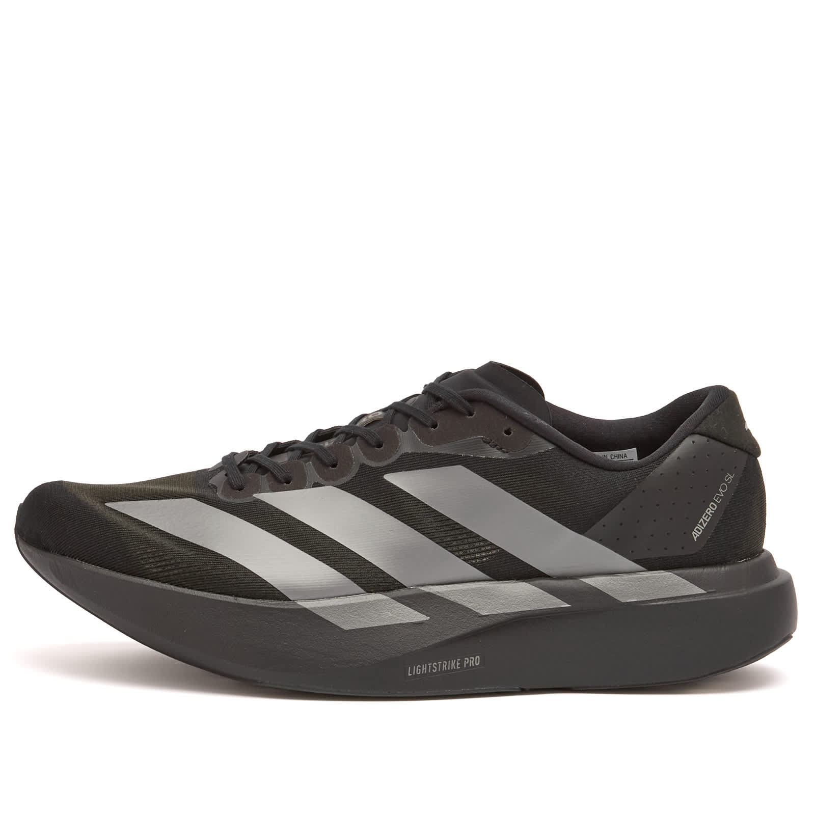 adidas Adizero Evo Sl Sneaker Core Black, Iron Met. & Grey Four | END. (CA)
