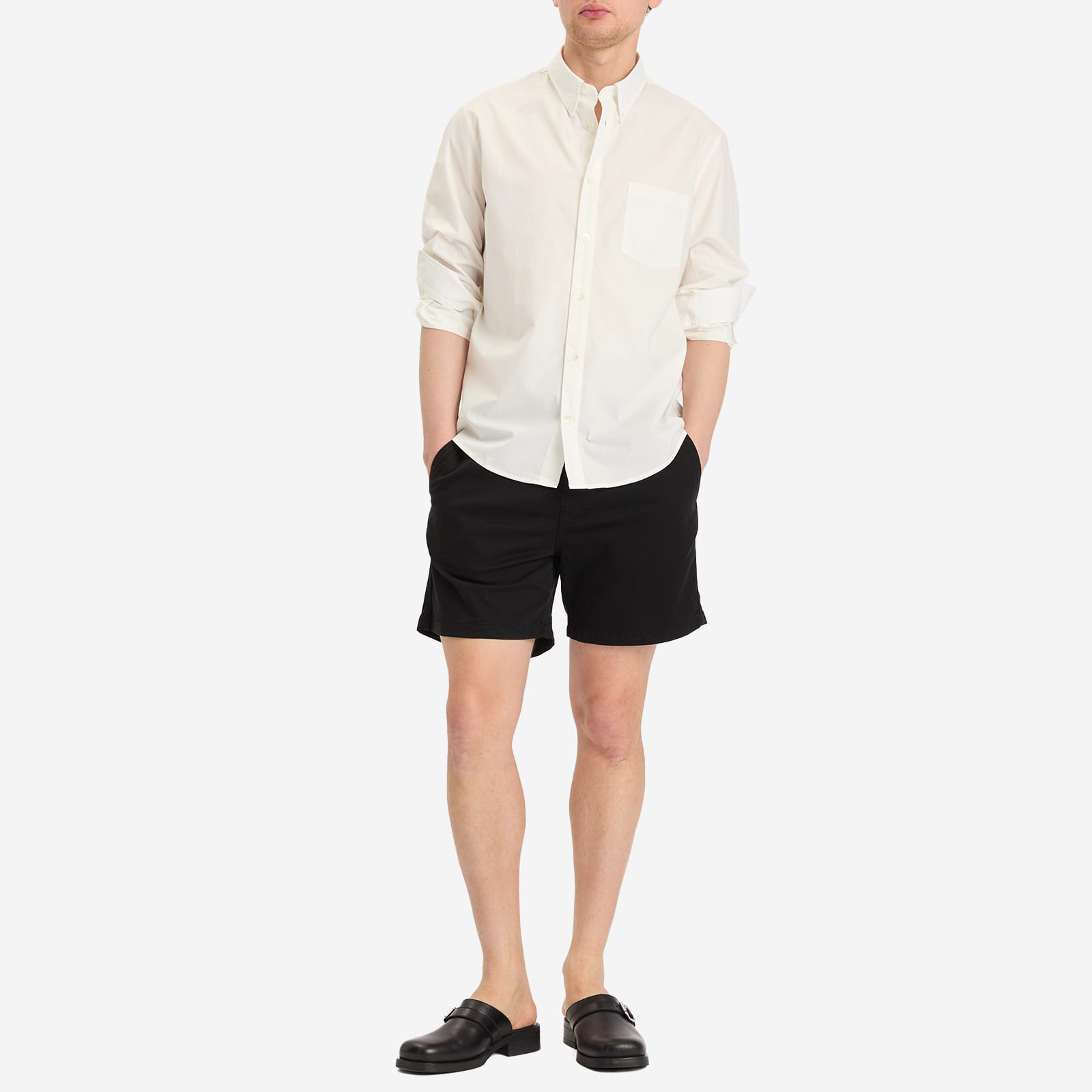A.P.C. Eduoard Logo Button Down Shirt White | END. (US)
