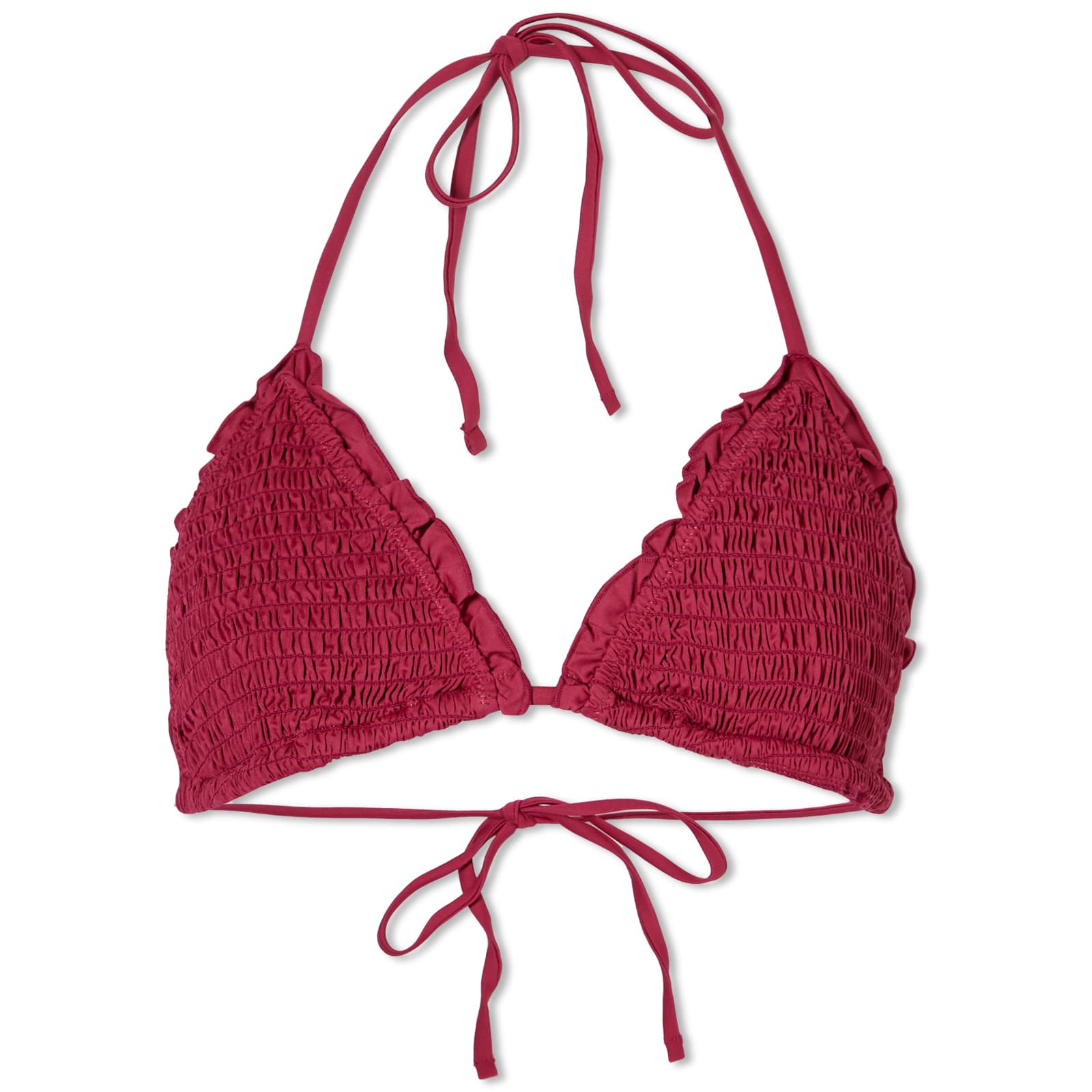 Frankies Bikinis Tiana Bikini Top Bordeaux End
