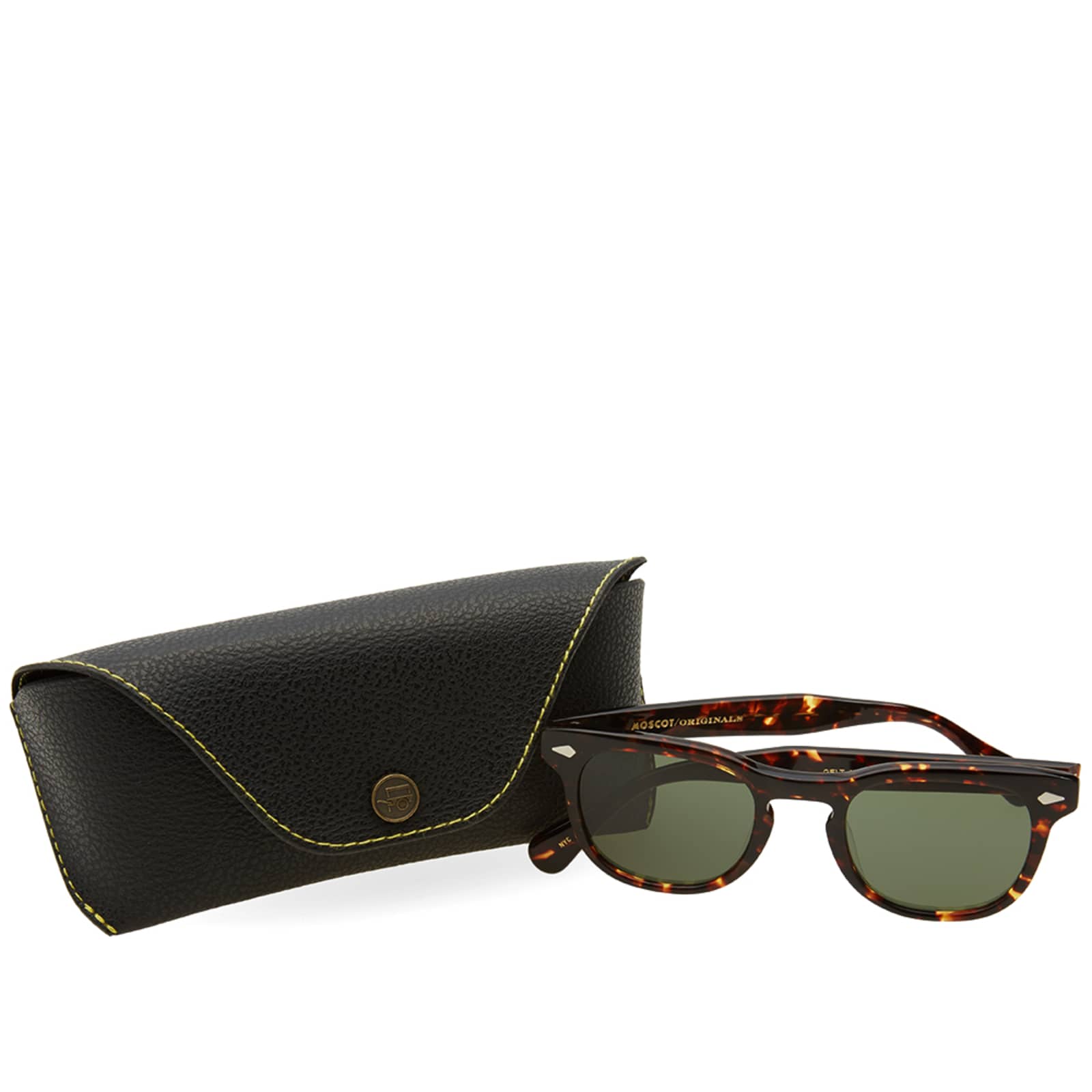 Moscot Gelt Sunglasses Dark Havana & G15 | END.